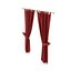 3d Model Red Curtain