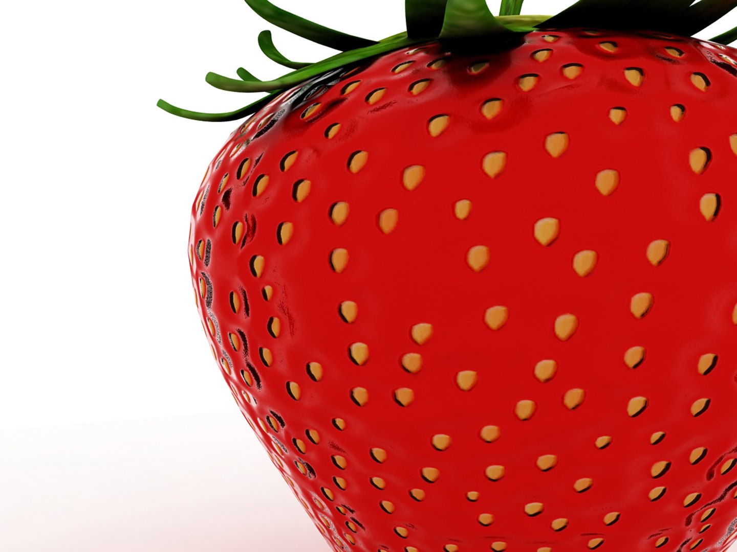 3D strawberry berry model - TurboSquid 1691984
