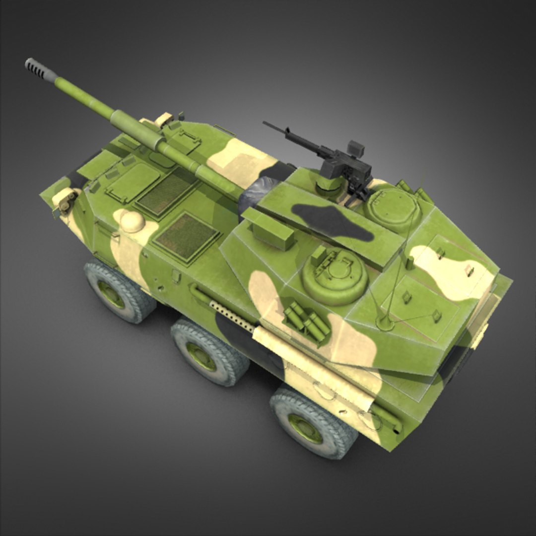 3d Ptl02 Wheeled Assault Gun