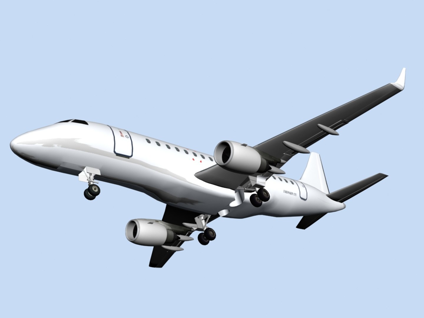 3ds Max Embraer 175 Plane Texturing