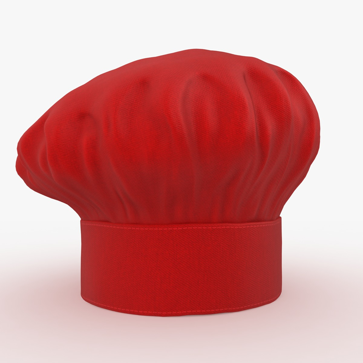 realistic chef hat 05 3d model