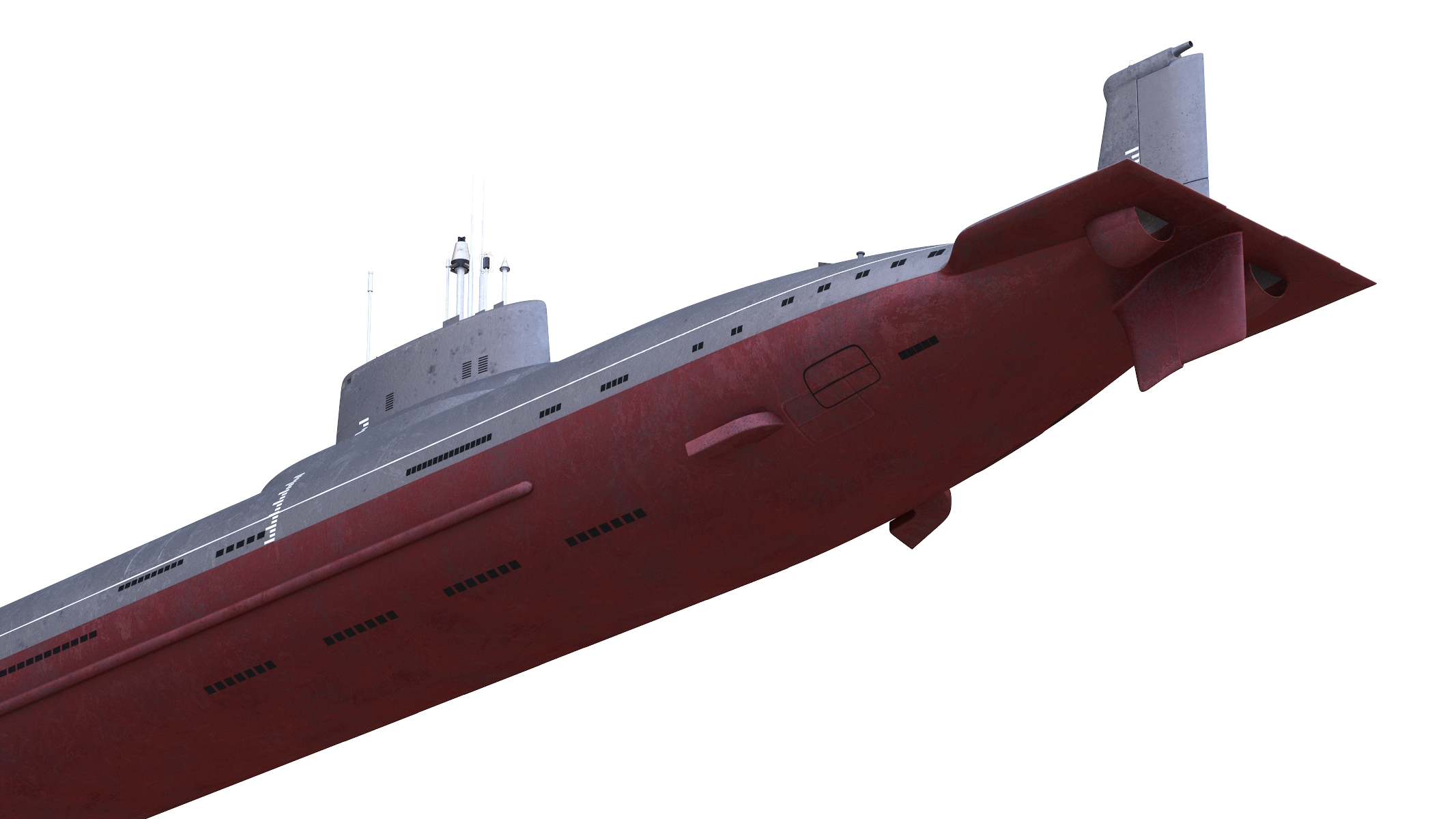 modelo 3d Submarino clase Typhoon - TurboSquid 1660732