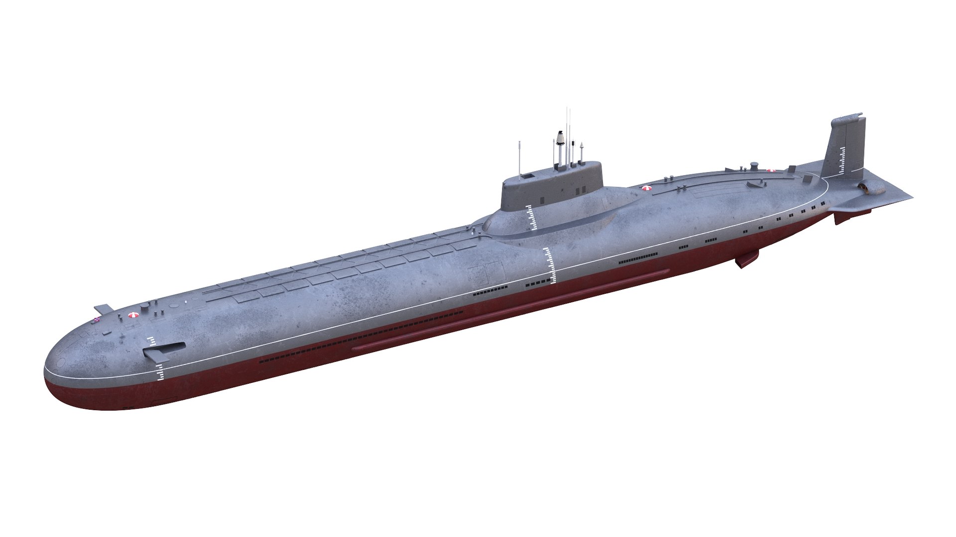Typhoon class submarine 3D model - TurboSquid 1660732
