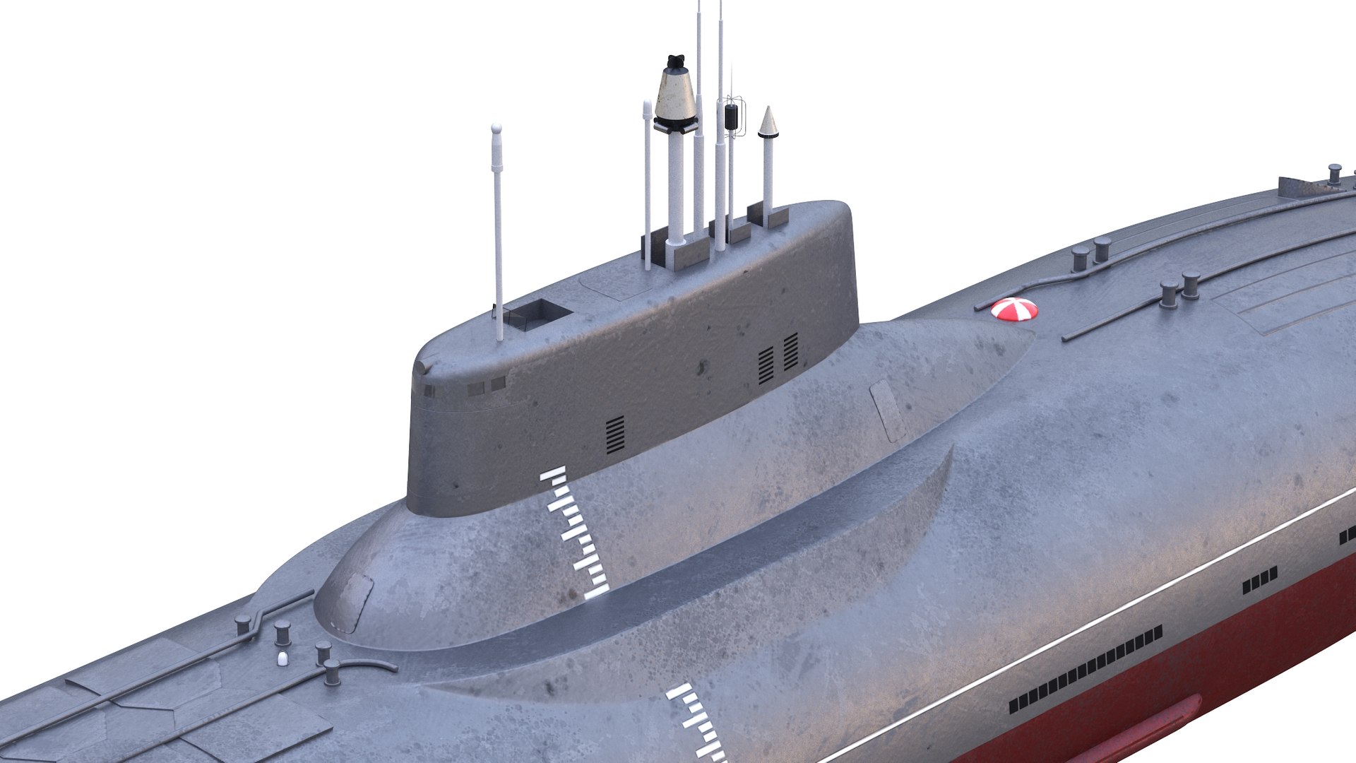 Typhoon Class Submarine 3D Model - TurboSquid 1660732