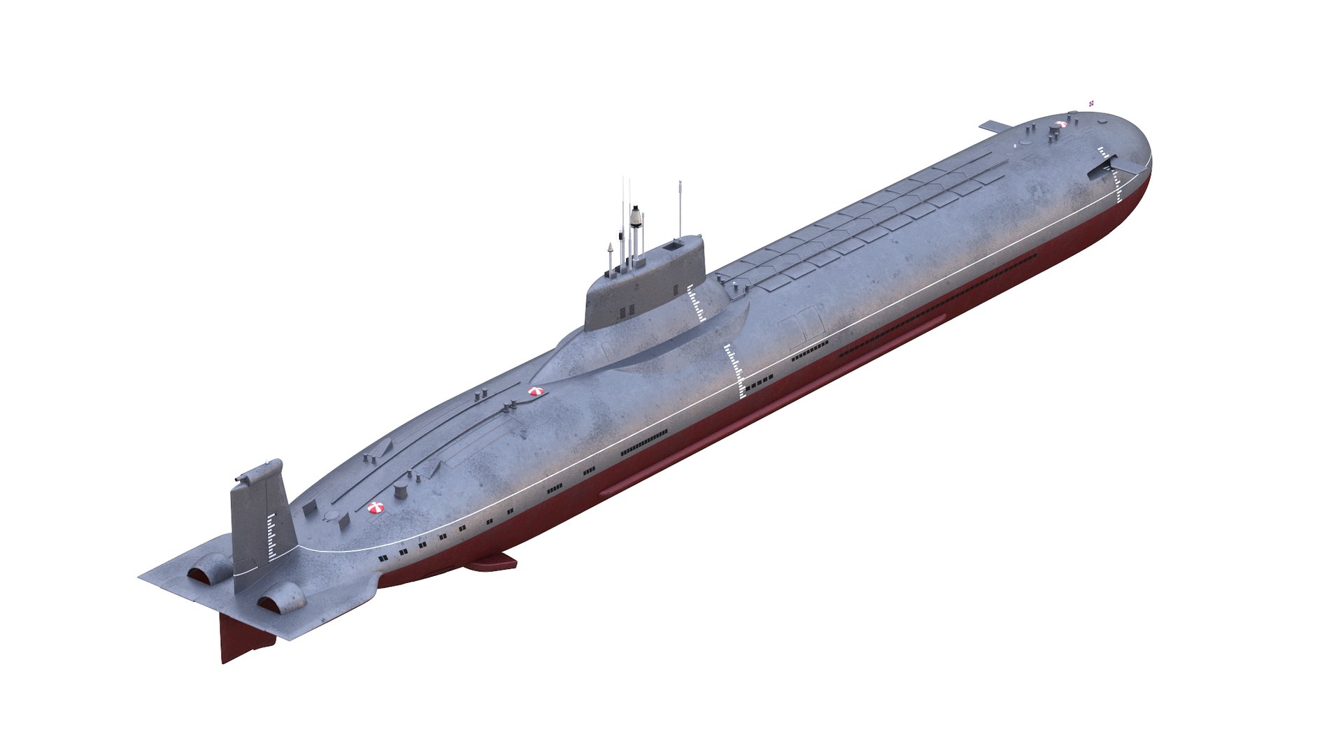 Typhoon Class Submarine 3D Model - TurboSquid 1660732