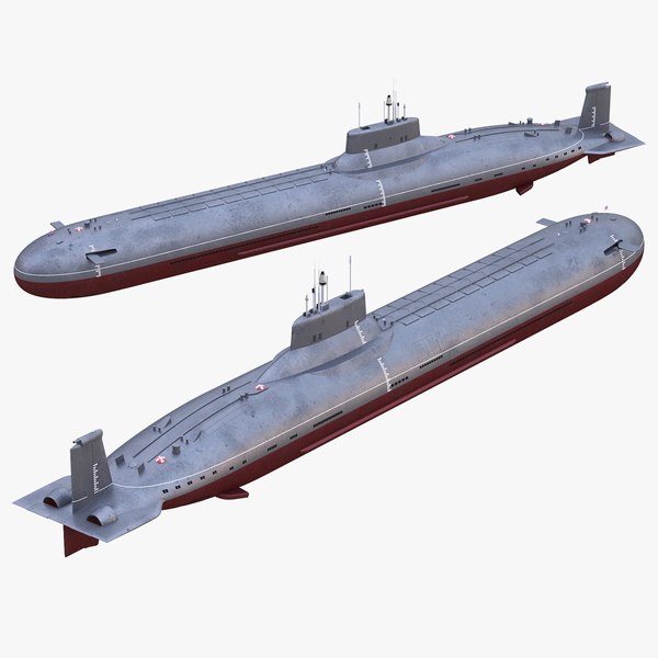 modelo 3d Submarino clase Typhoon - TurboSquid 1660732