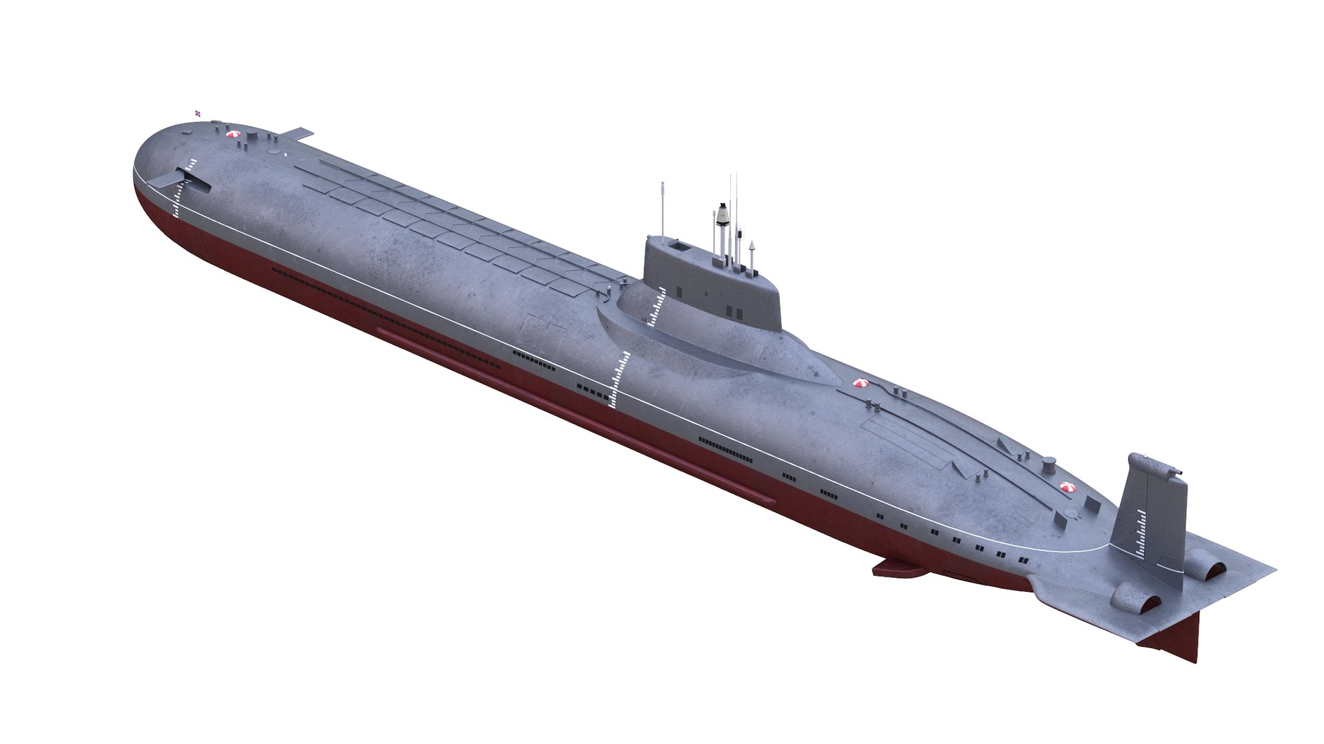 Typhoon Class Submarine 3D Model - TurboSquid 1660732