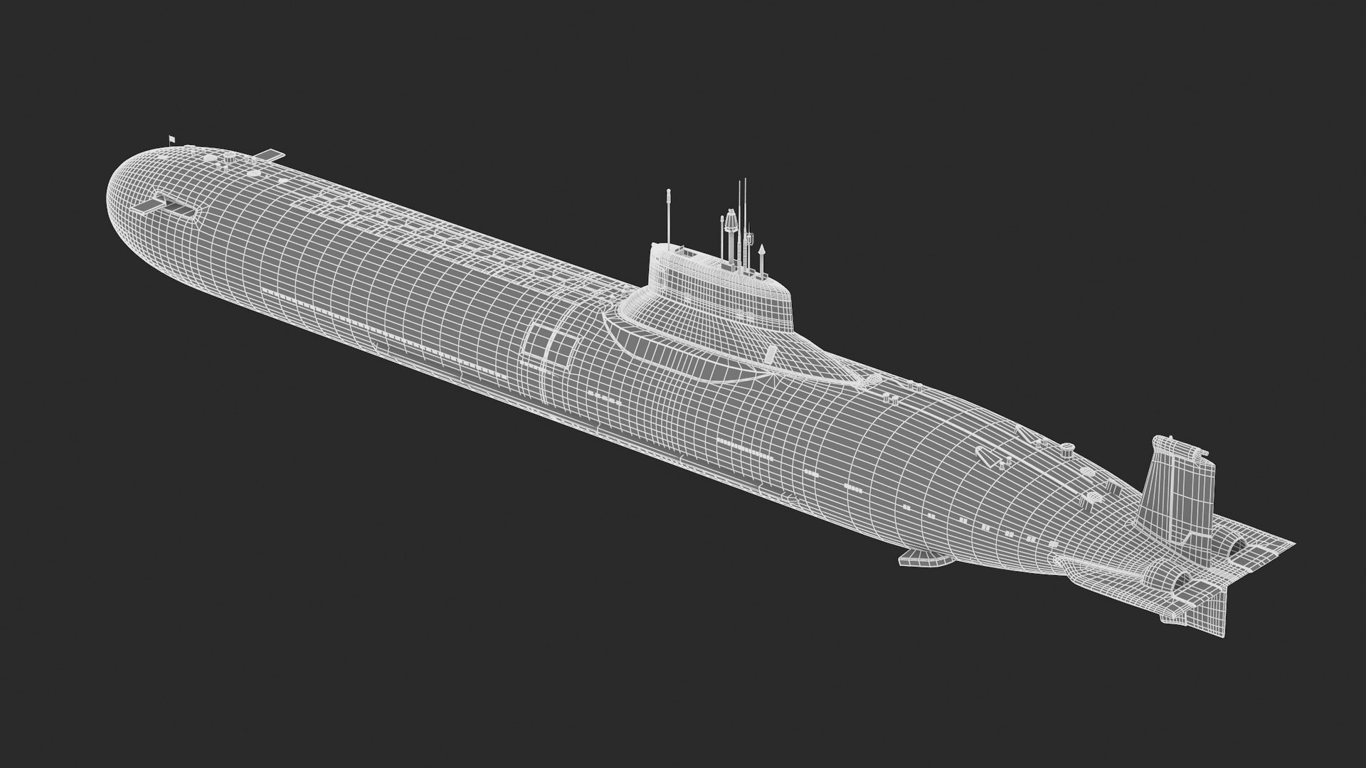 Typhoon Class Submarine 3D Model - TurboSquid 1660732