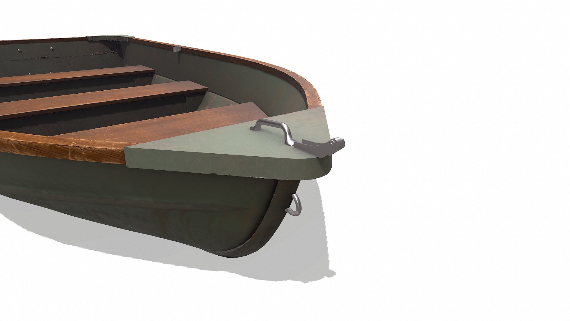 3D Old Metal Rowboat Low-poly PBR Model - TurboSquid 2317546