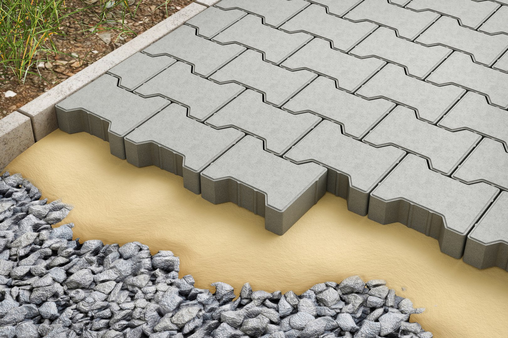 Self-locking I-shaped Paving Block 3D Model - TurboSquid 2291131