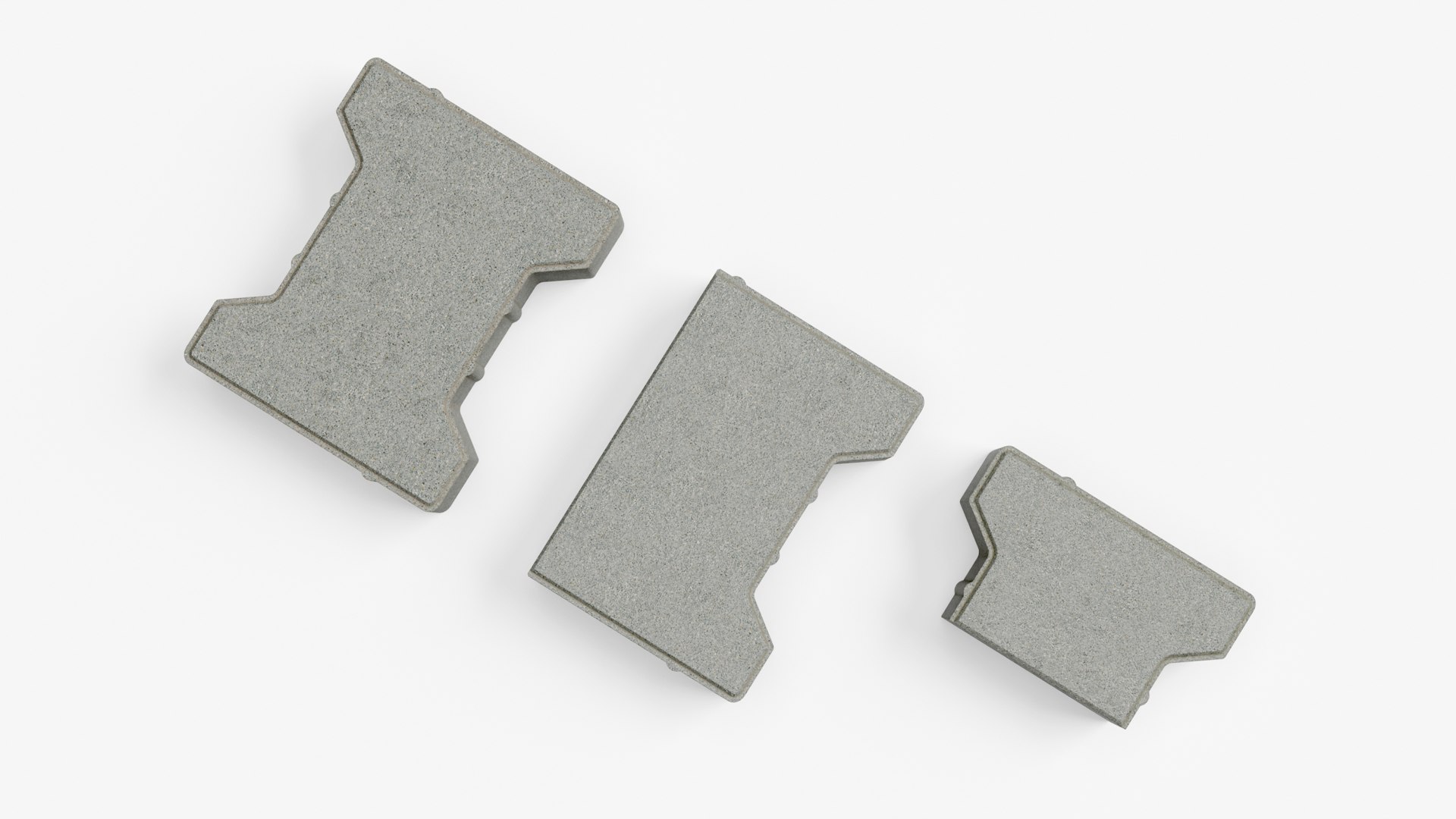 Self-locking I-shaped Paving Block 3D Model - TurboSquid 2291131