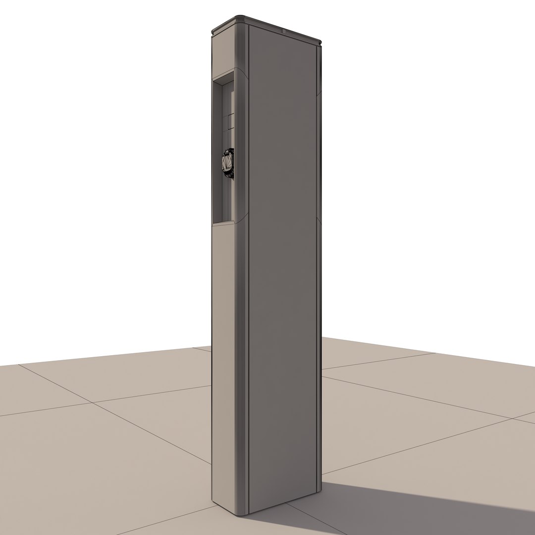 Electric Vehicle Charging Station SICHARGE AC22 3D model - TurboSquid ...