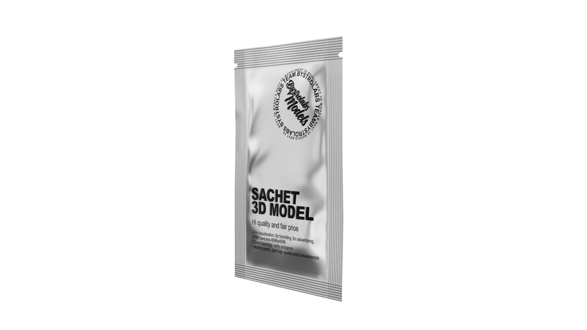 Pharmaceutical Sachet 3D Model - TurboSquid 2379174