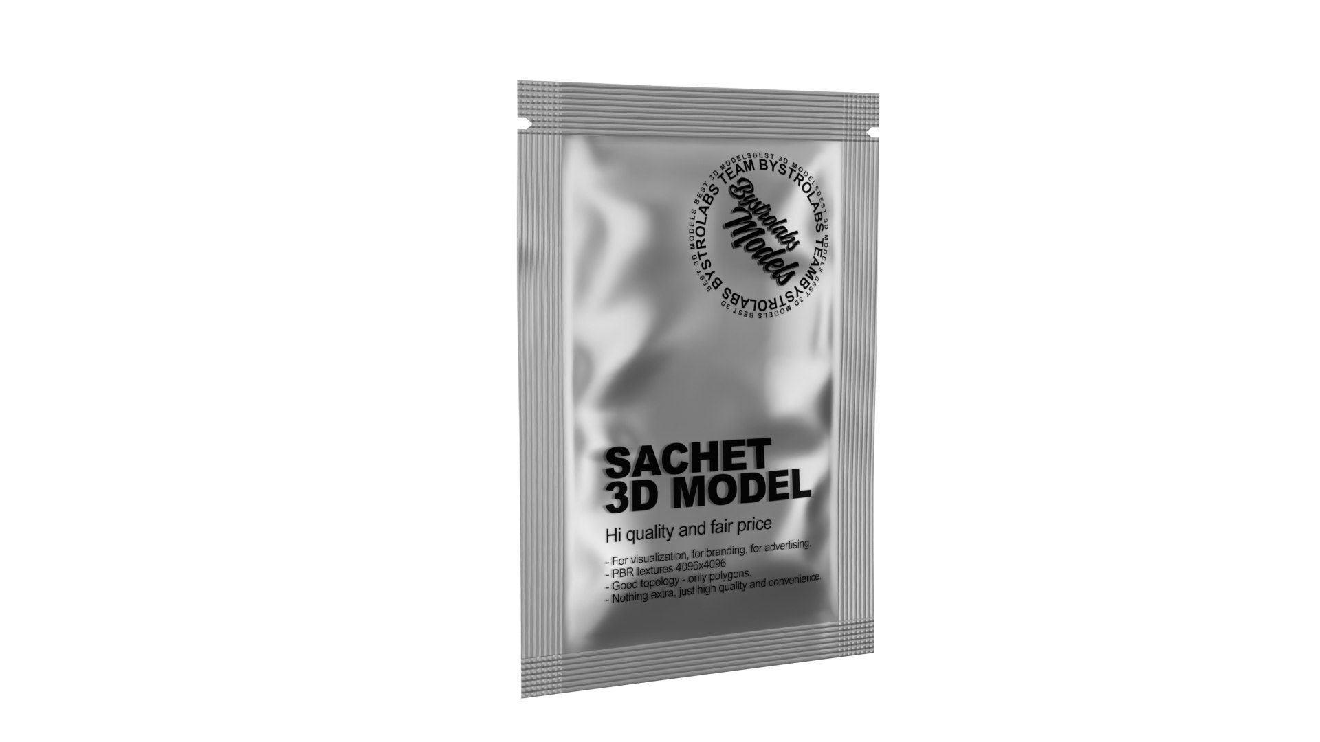 Pharmaceutical Sachet 3D Model - TurboSquid 2379174