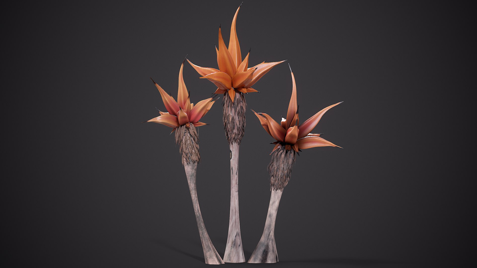 Alien palm vegetation 3D - TurboSquid 1688710
