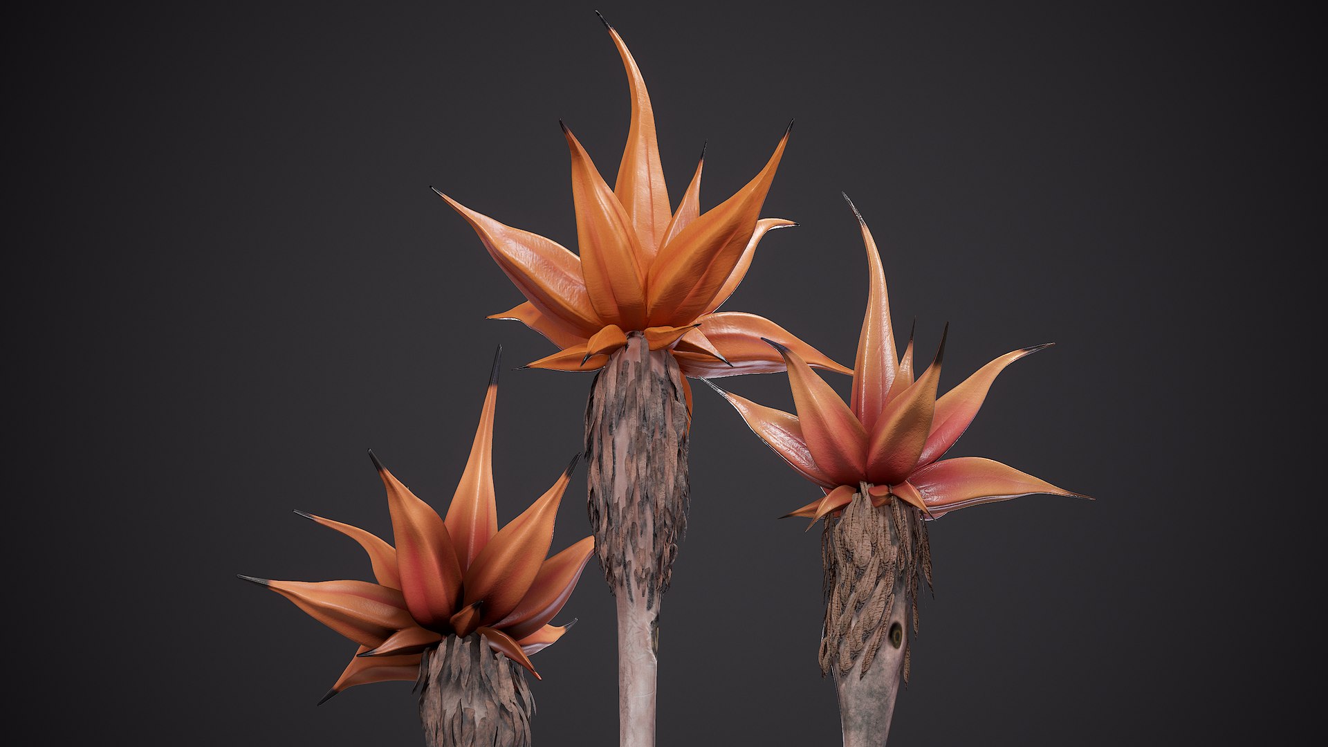 Alien palm vegetation 3D - TurboSquid 1688710
