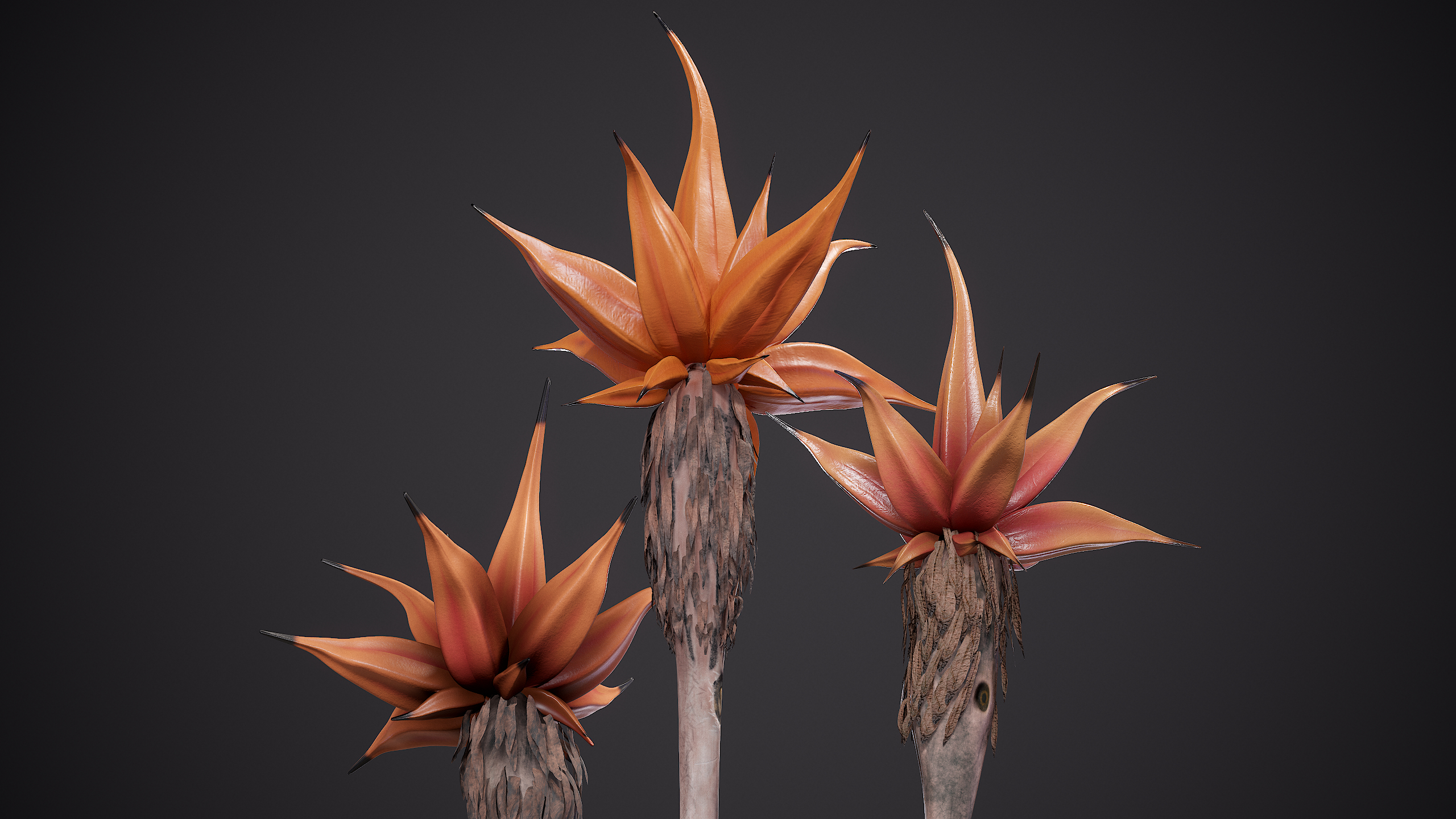 Alien palm vegetation 3D - TurboSquid 1688710