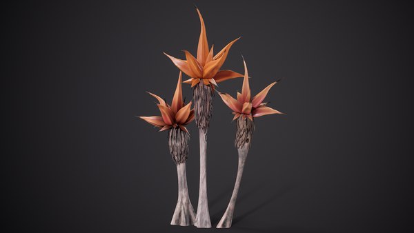 Alien palm vegetation 3D - TurboSquid 1688710