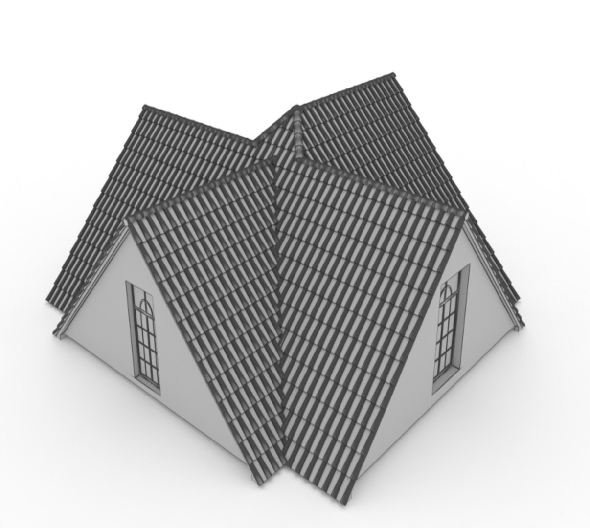 Realistic Roof Shingles 5 3D Model - TurboSquid 1723392