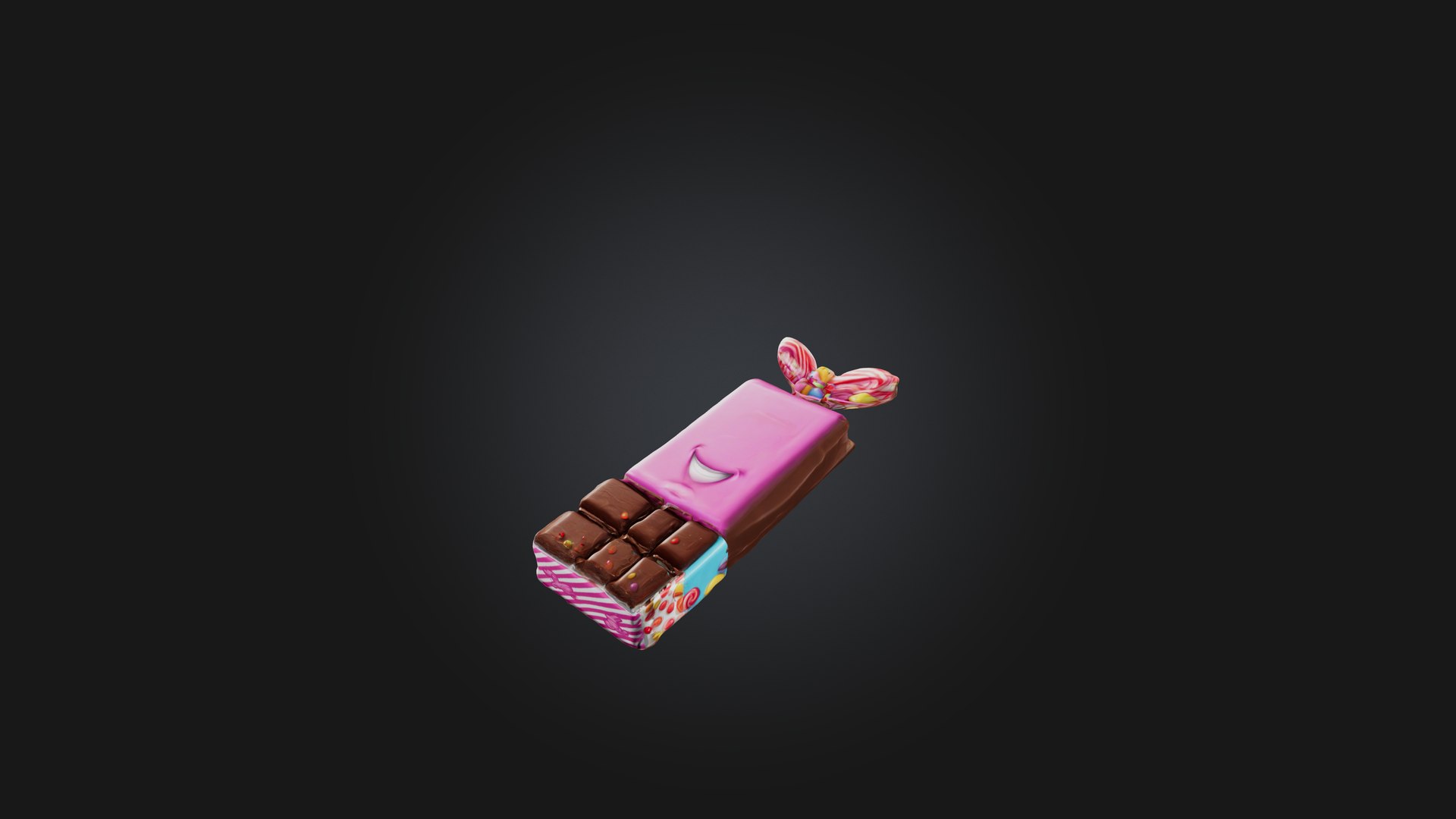 Cartoon Candy Bar 3D Model - TurboSquid 2291964