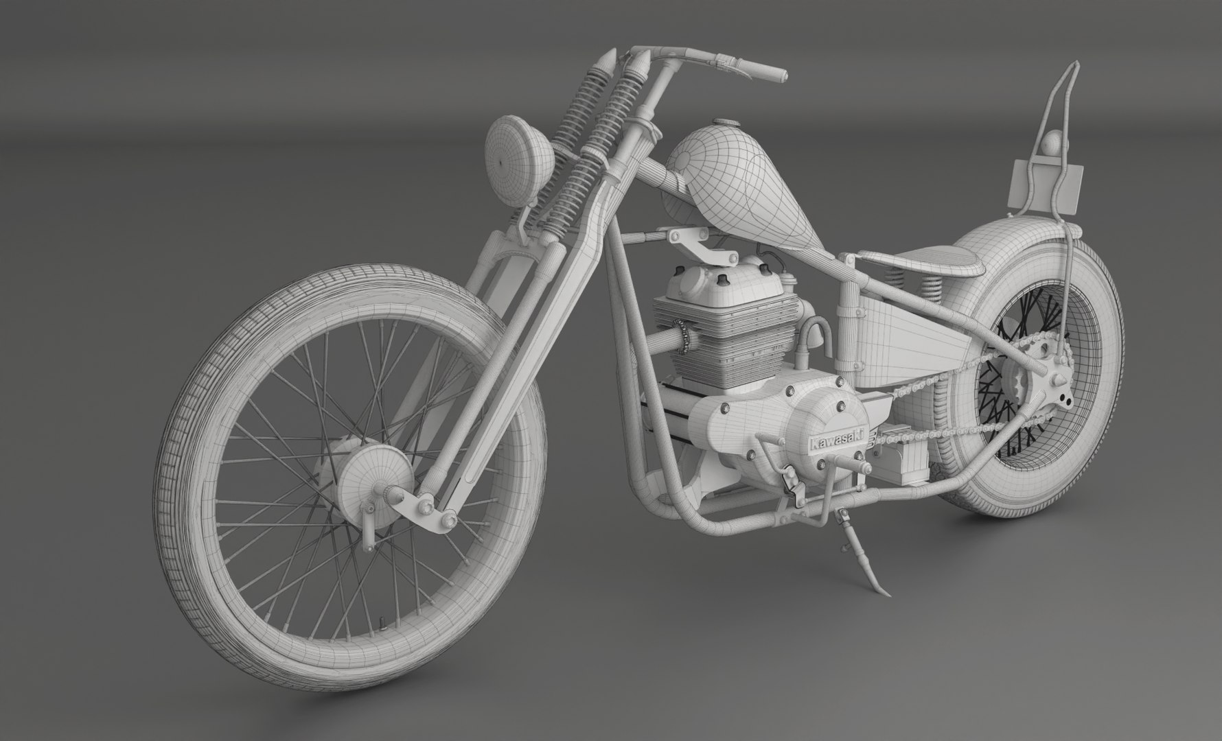 3D Motorcyle Chopper Binter Merzy - TurboSquid 2257823