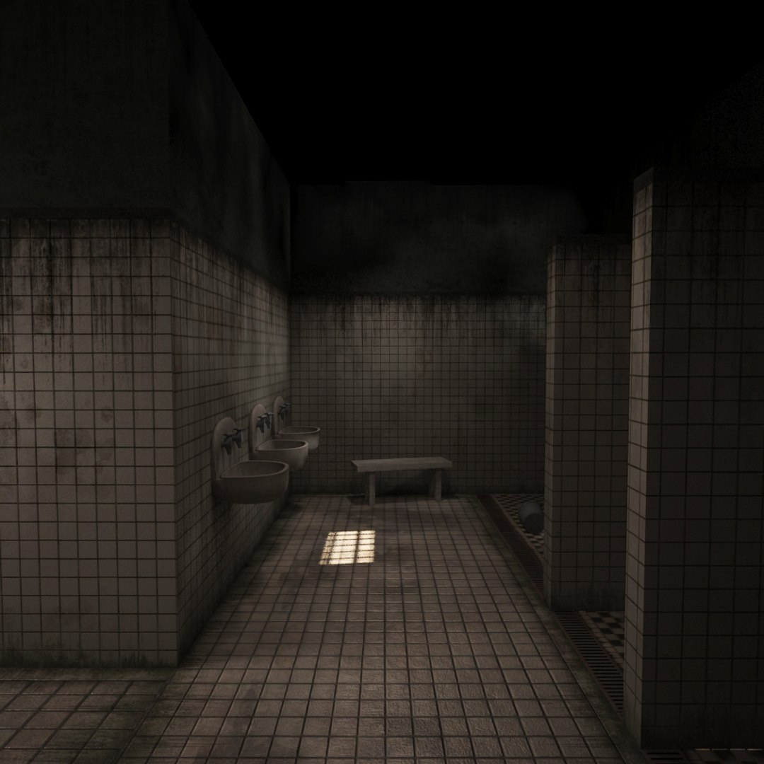 3ds Max Bathroom Prison Bath