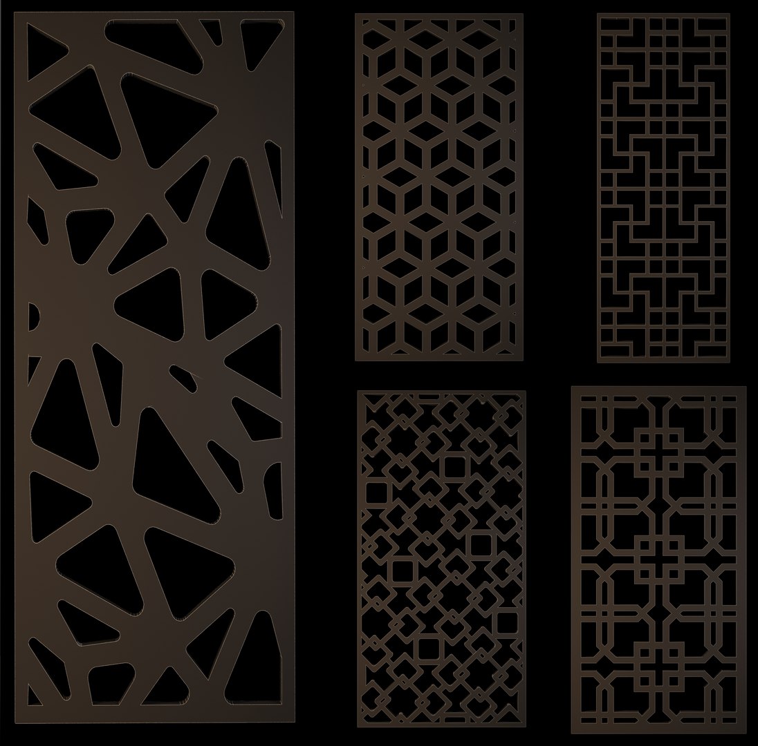 3D Decorative Panels 3D Model Vol2 - TurboSquid 1958571