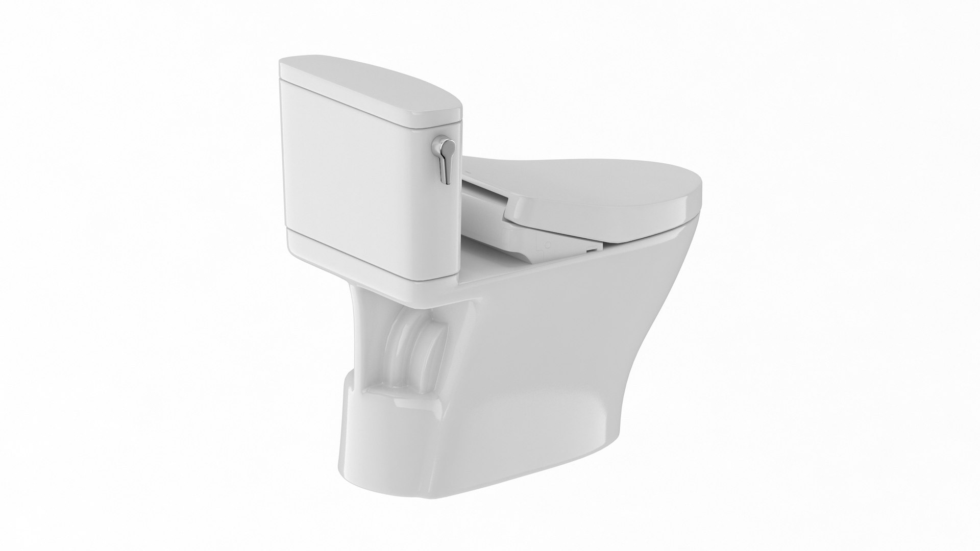 3D Toilet Piece Two-piece Model - TurboSquid 1572601