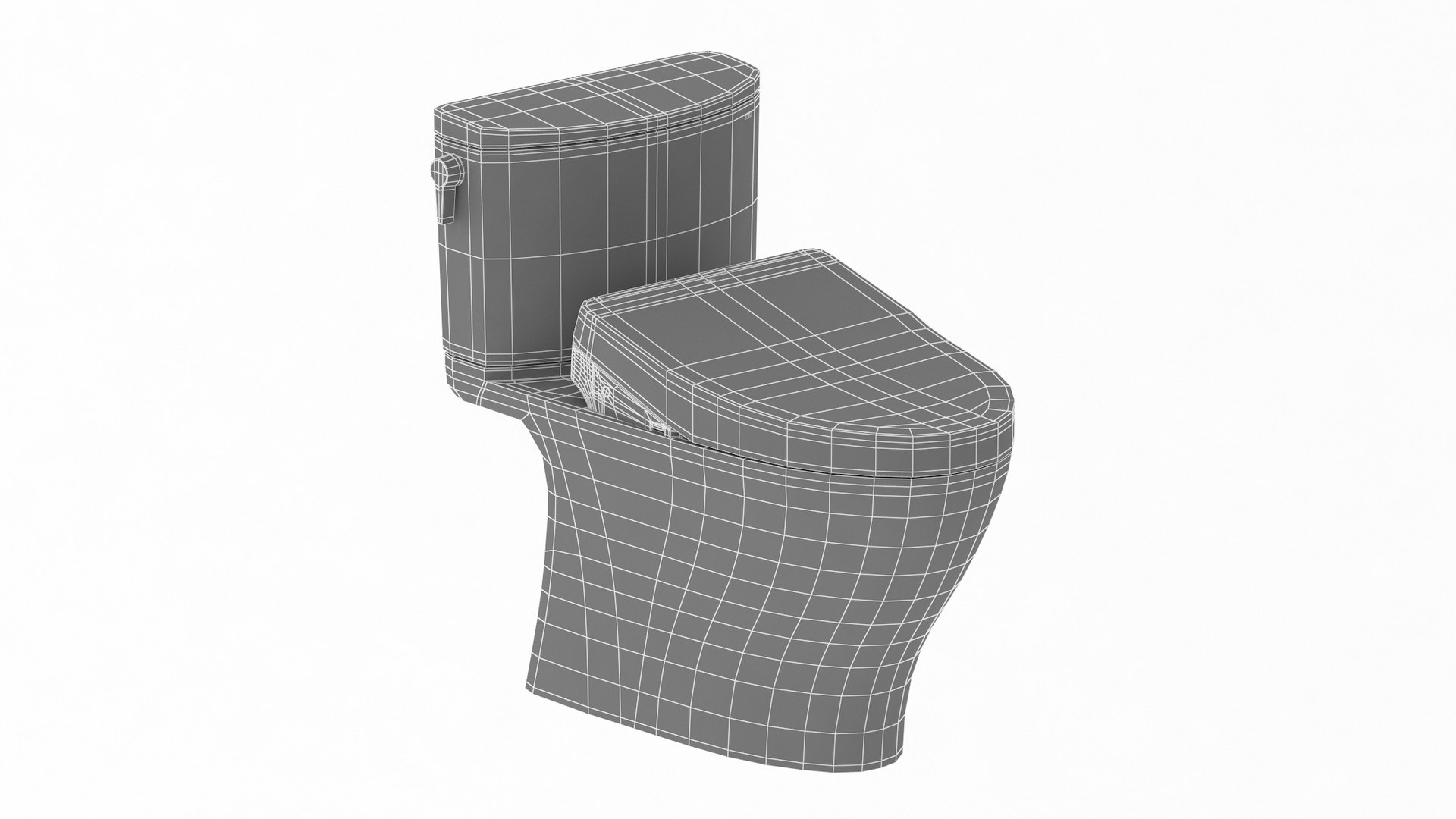 3D Toilet Piece Two-piece Model - TurboSquid 1572601