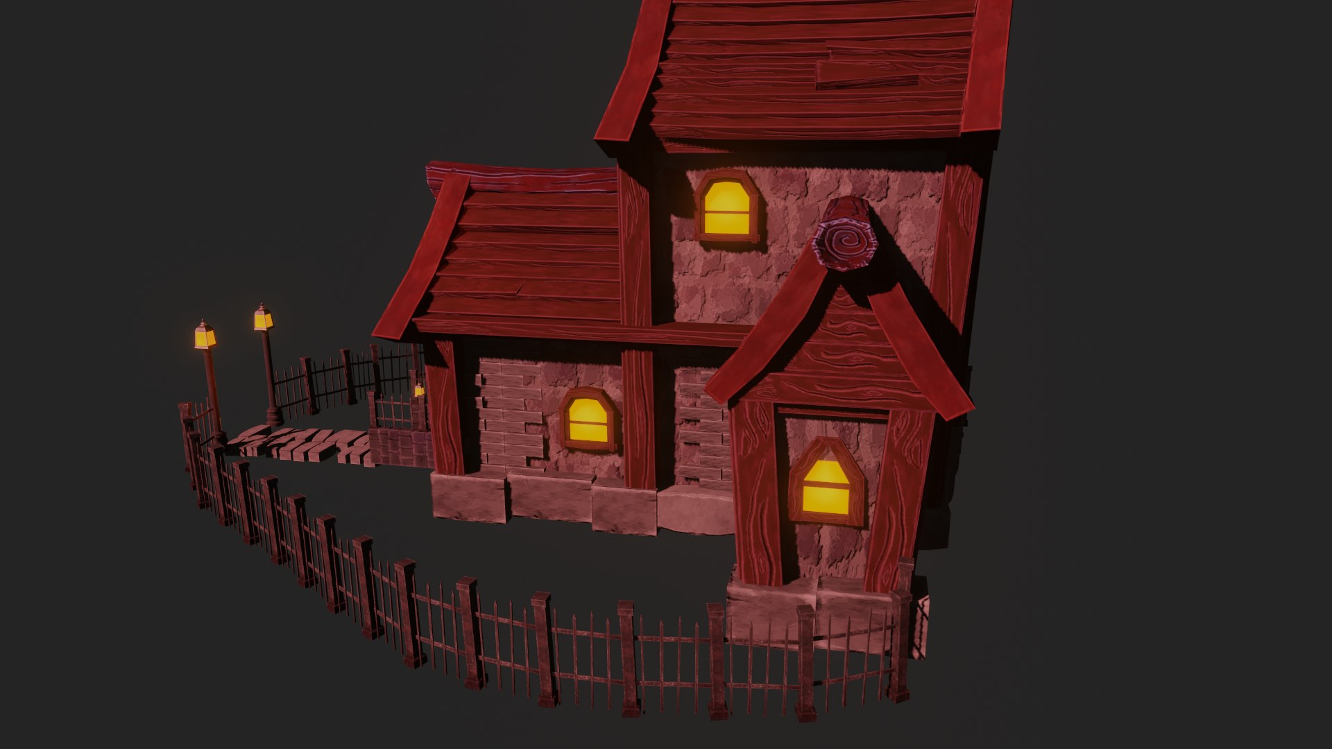3D Stylised Witch House Model - TurboSquid 1811665
