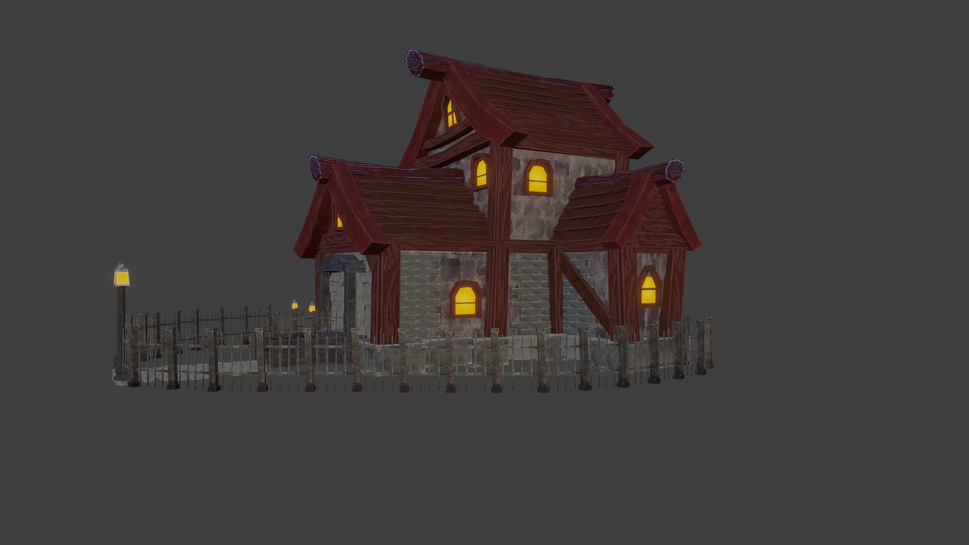 3D Stylised Witch House Model - TurboSquid 1811665