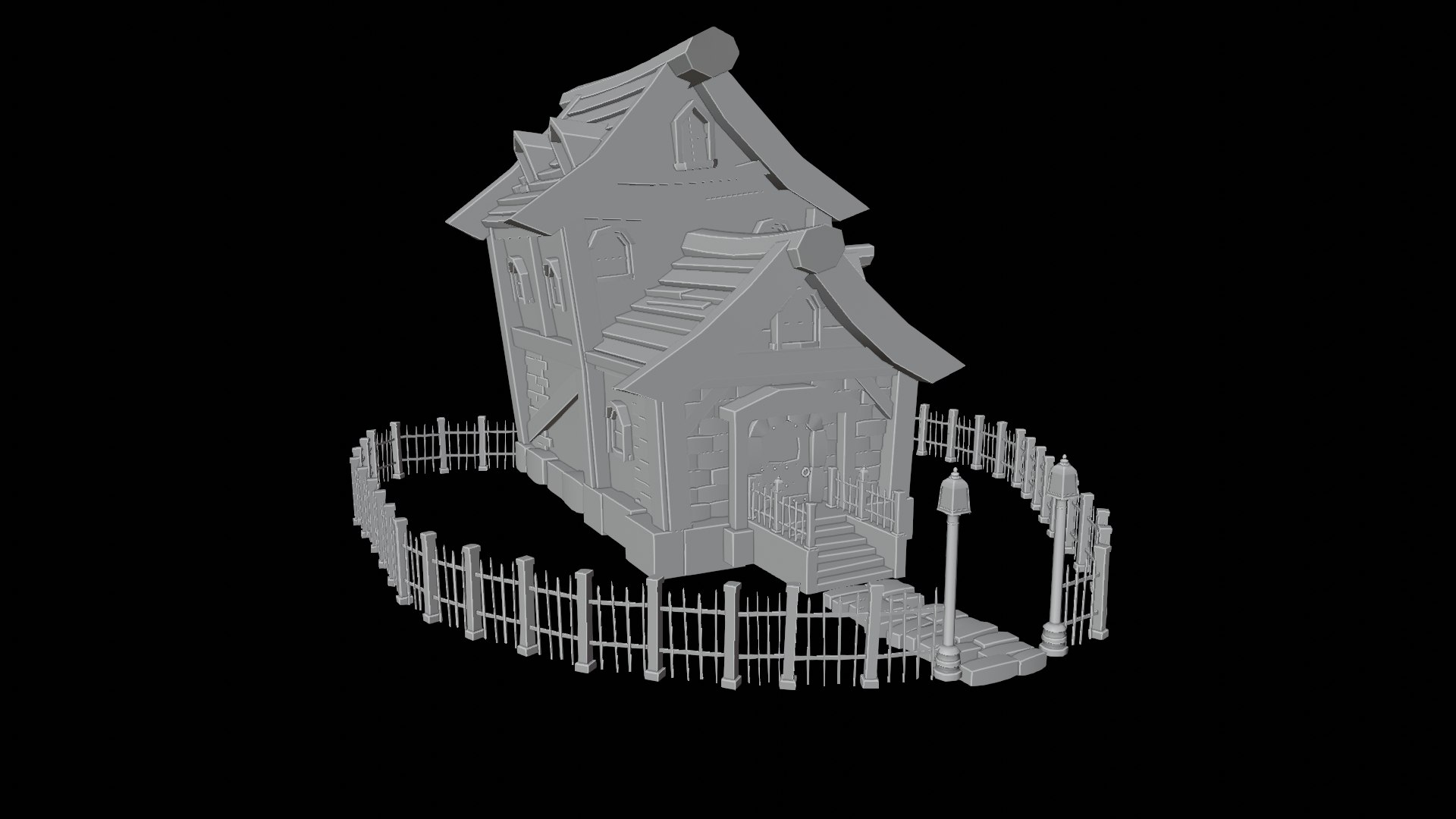 3D Stylised Witch House Model - TurboSquid 1811665