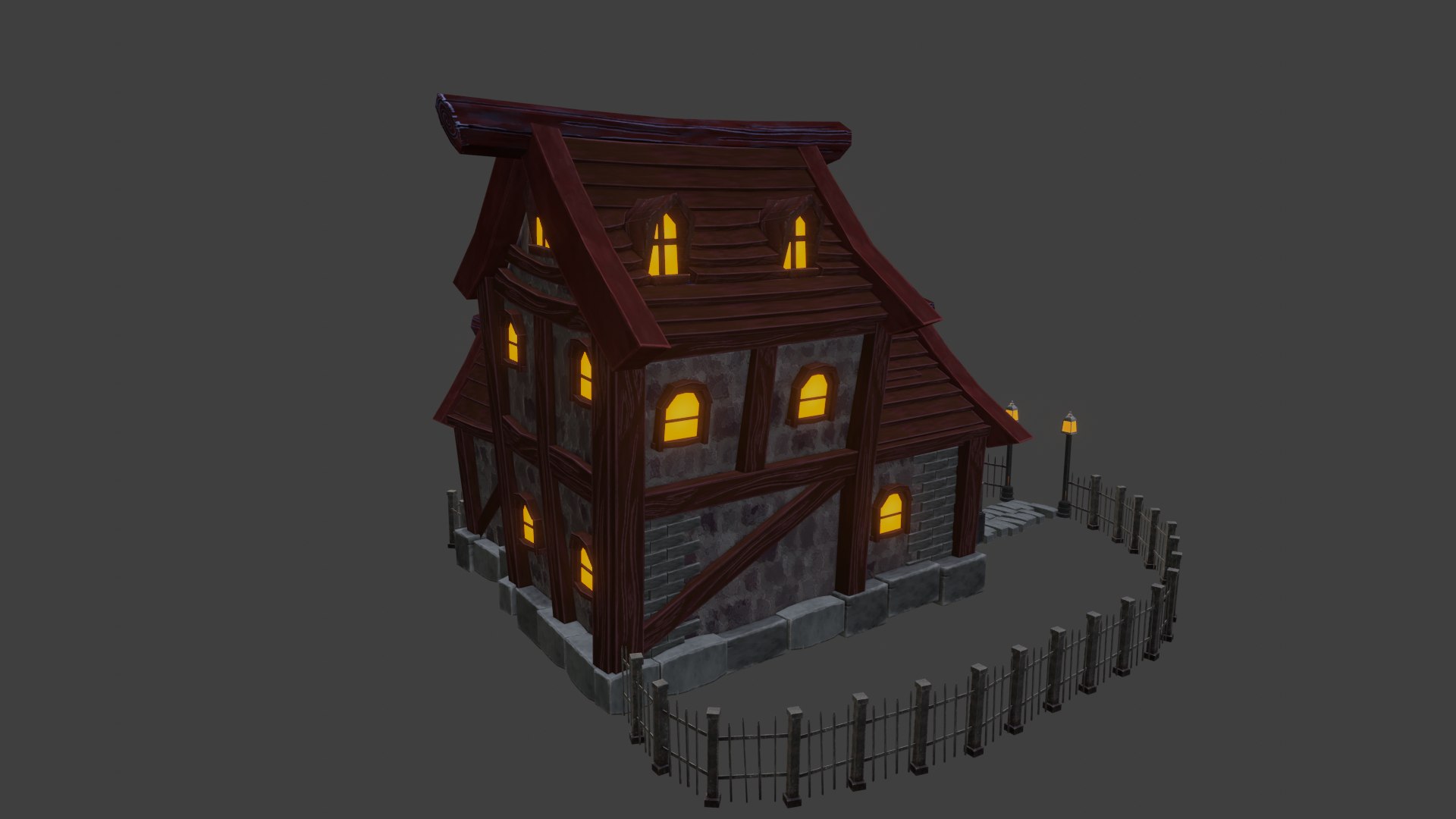 3D Stylised Witch House Model - TurboSquid 1811665