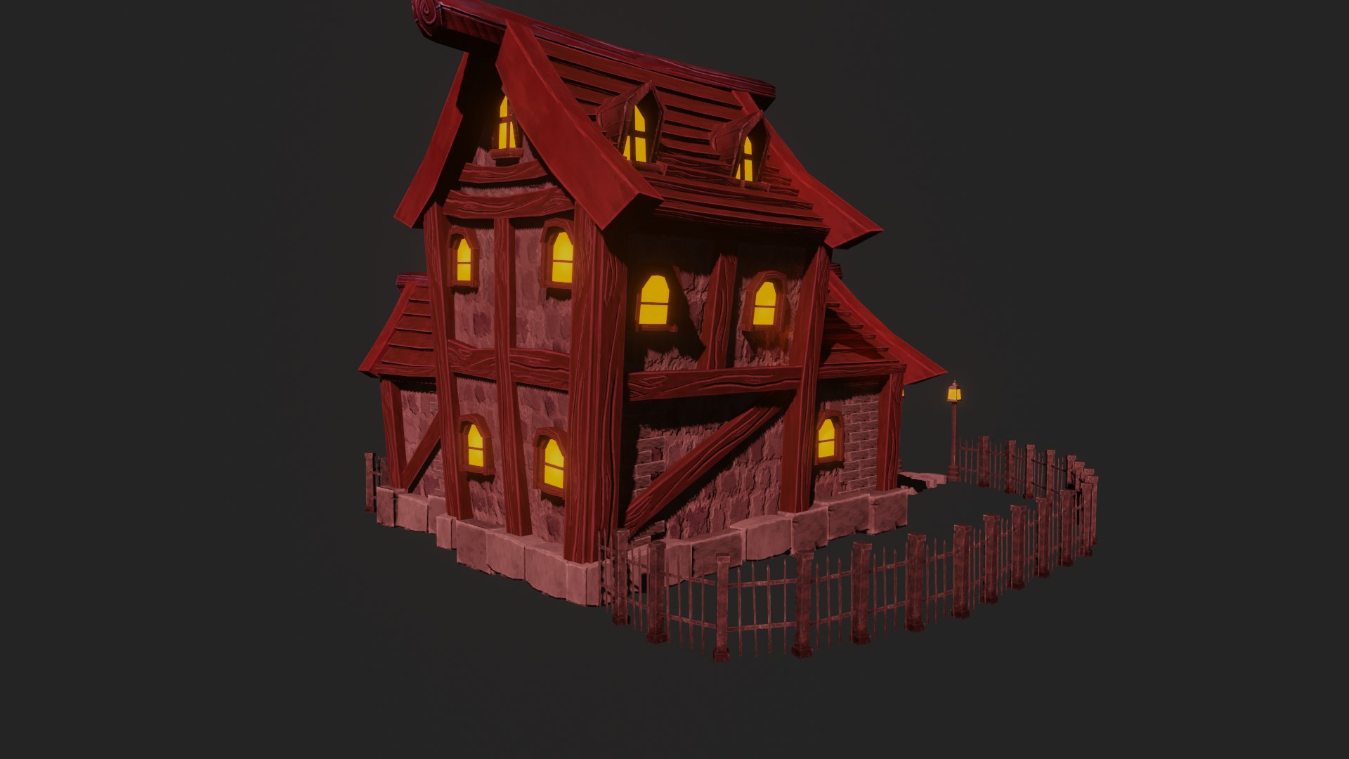3D Stylised Witch House Model - TurboSquid 1811665