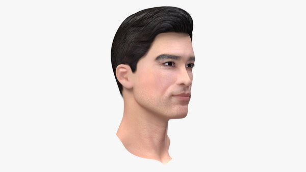 Asian Man Head 3D model - TurboSquid 1816320