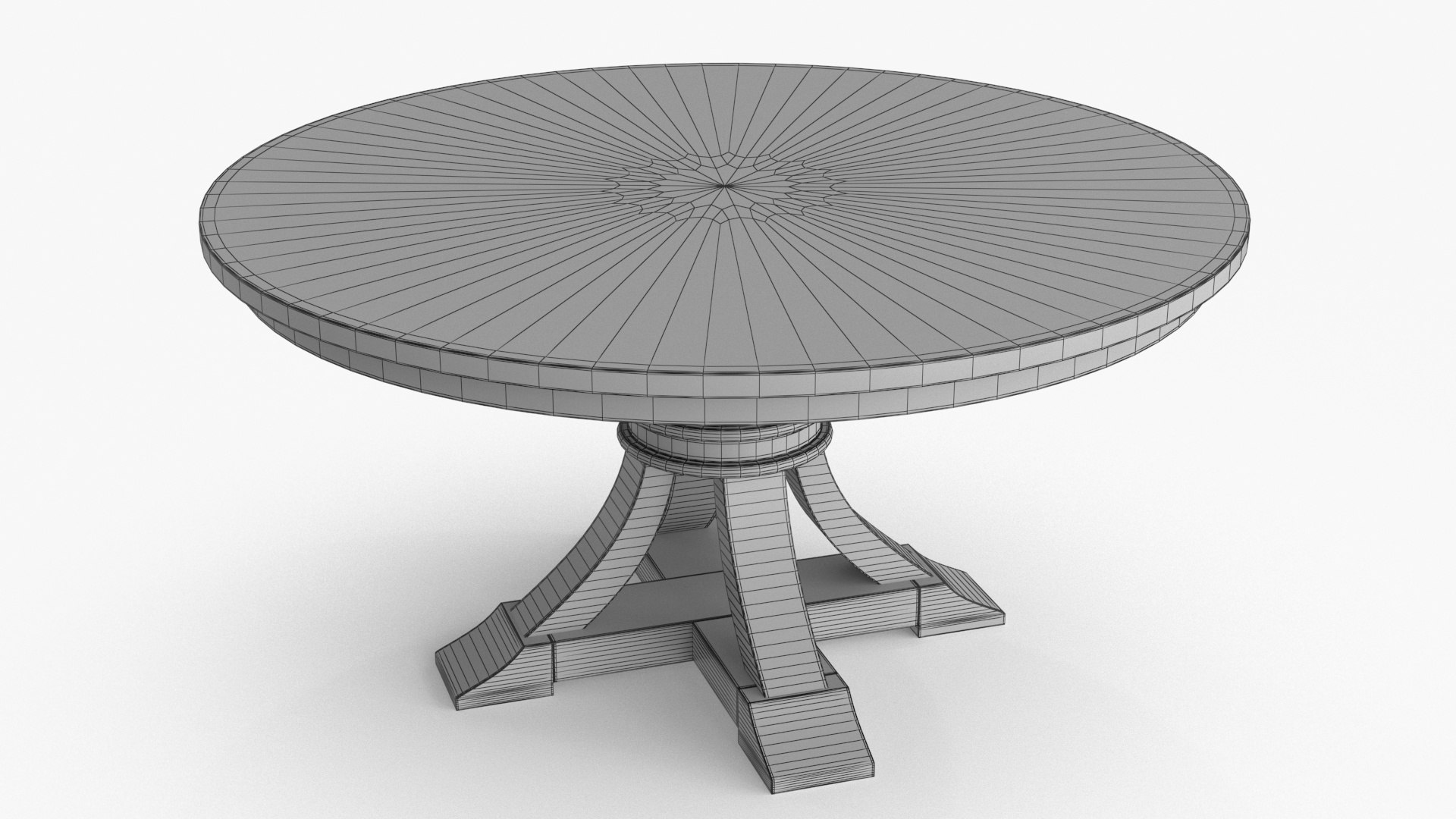 3D Model Dining Table Brown Grey - TurboSquid 2262523