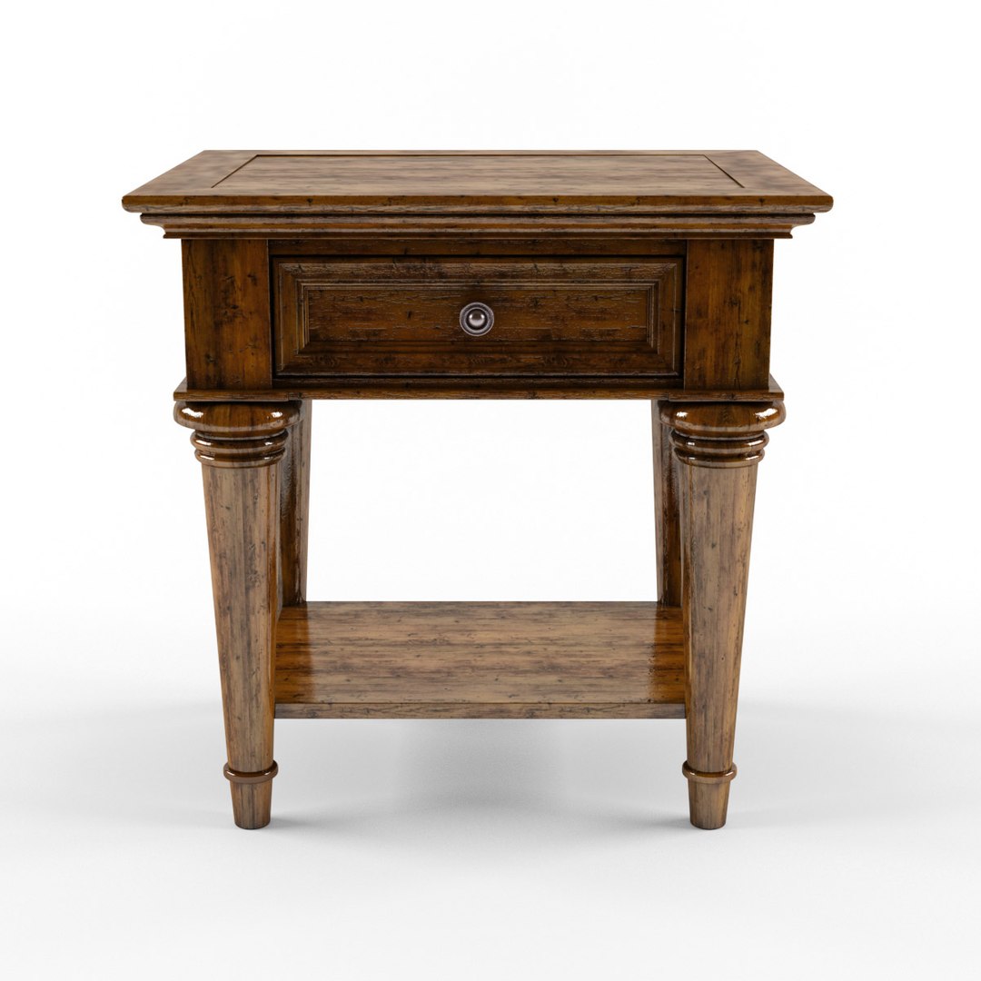 3d classical style end table