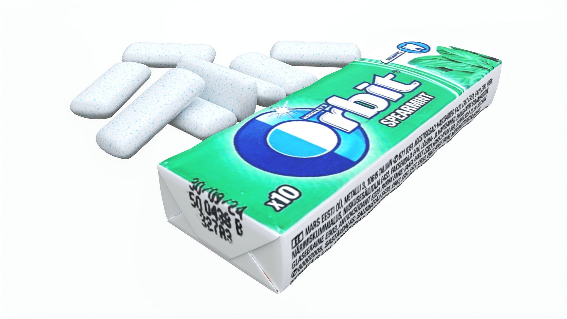 Pack Of Chewing Gum Orbit 02 3D - TurboSquid 2224907