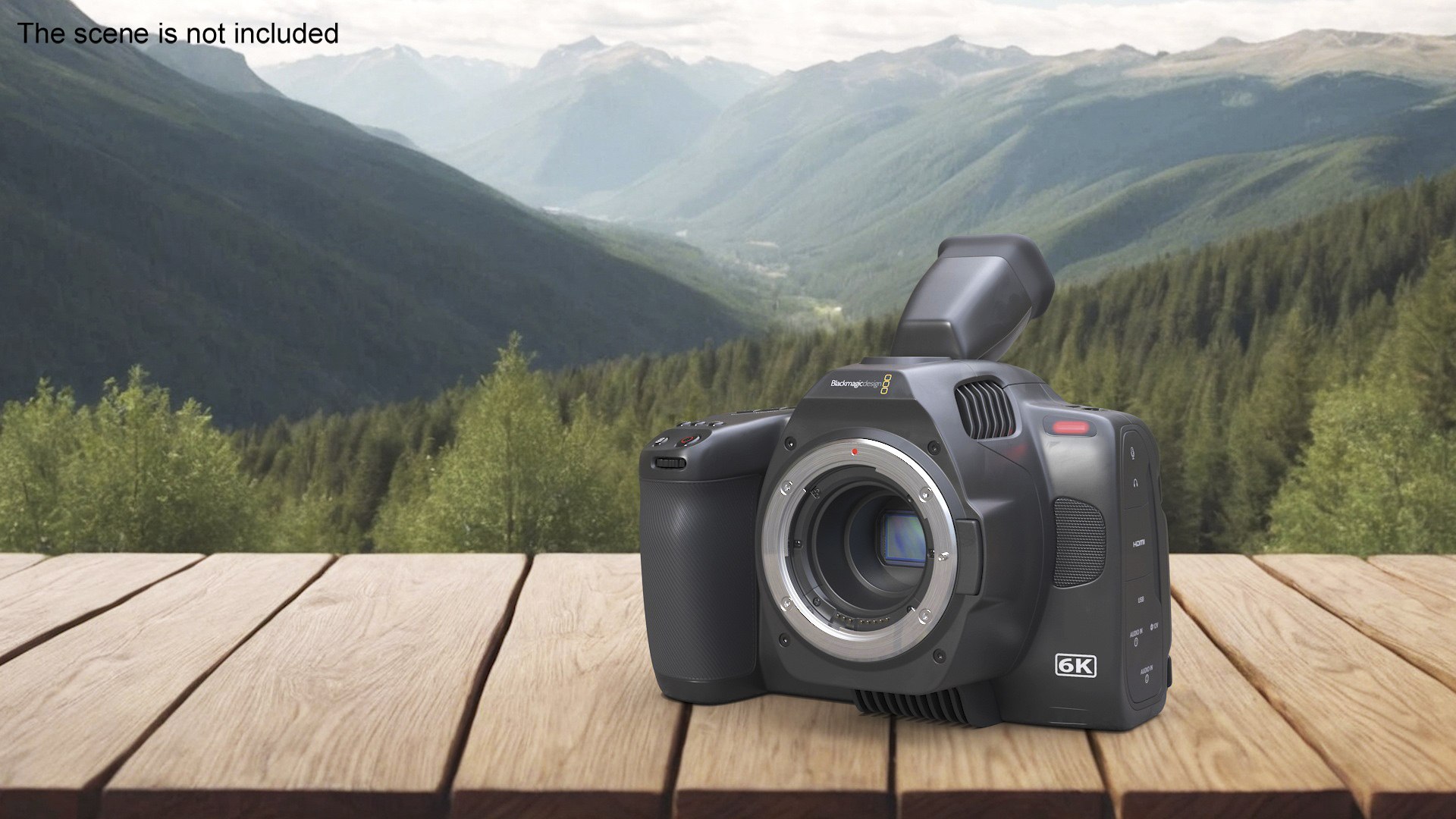 Cinema Camera Blackmagic Design 6K Pro Light On 3D Model - TurboSquid ...