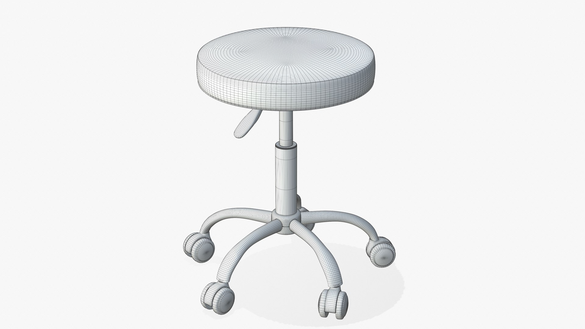 3D Doctor Stool Chair Model - TurboSquid 1856469