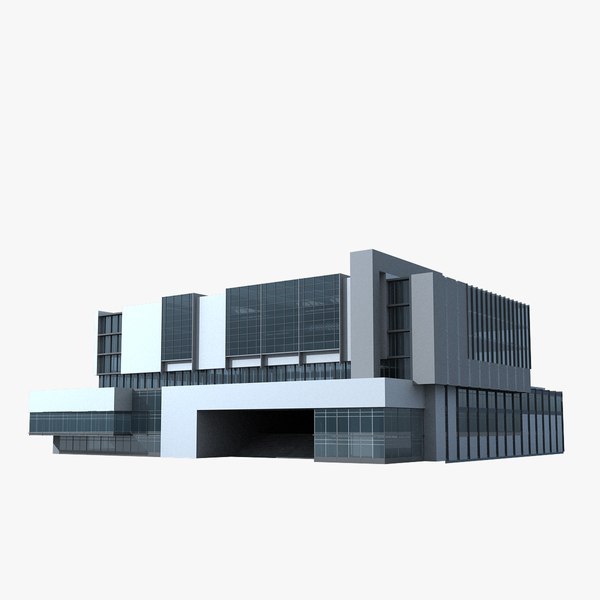 3d model modern building