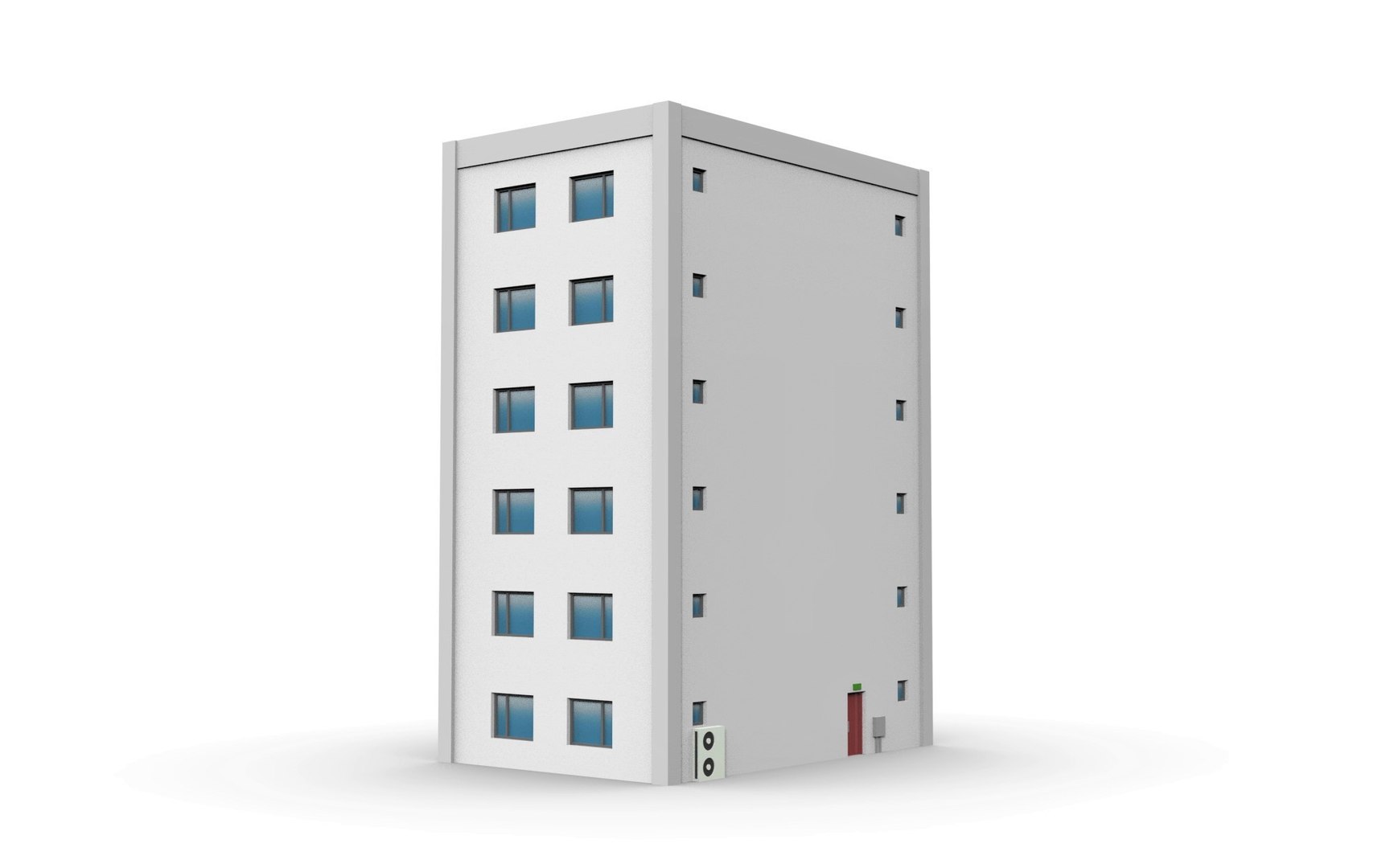 Cartoon Office Building 3 model - TurboSquid 2012638