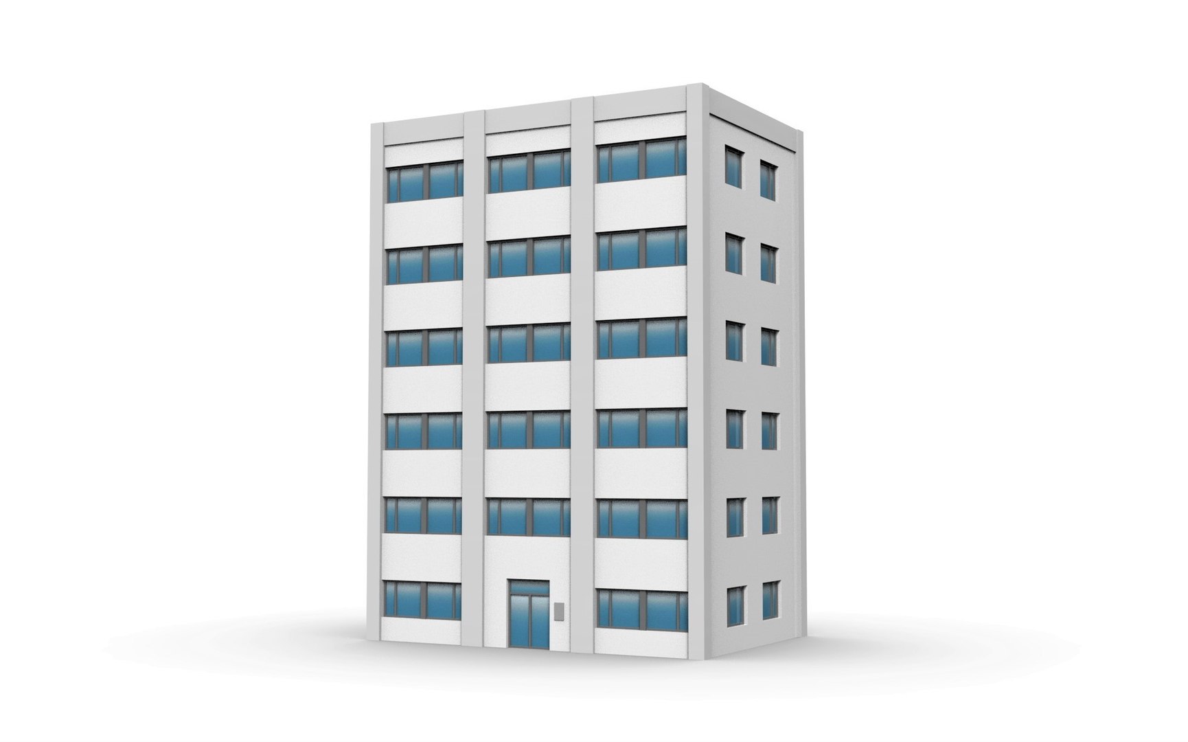 Cartoon Office Building 3 model - TurboSquid 2012638