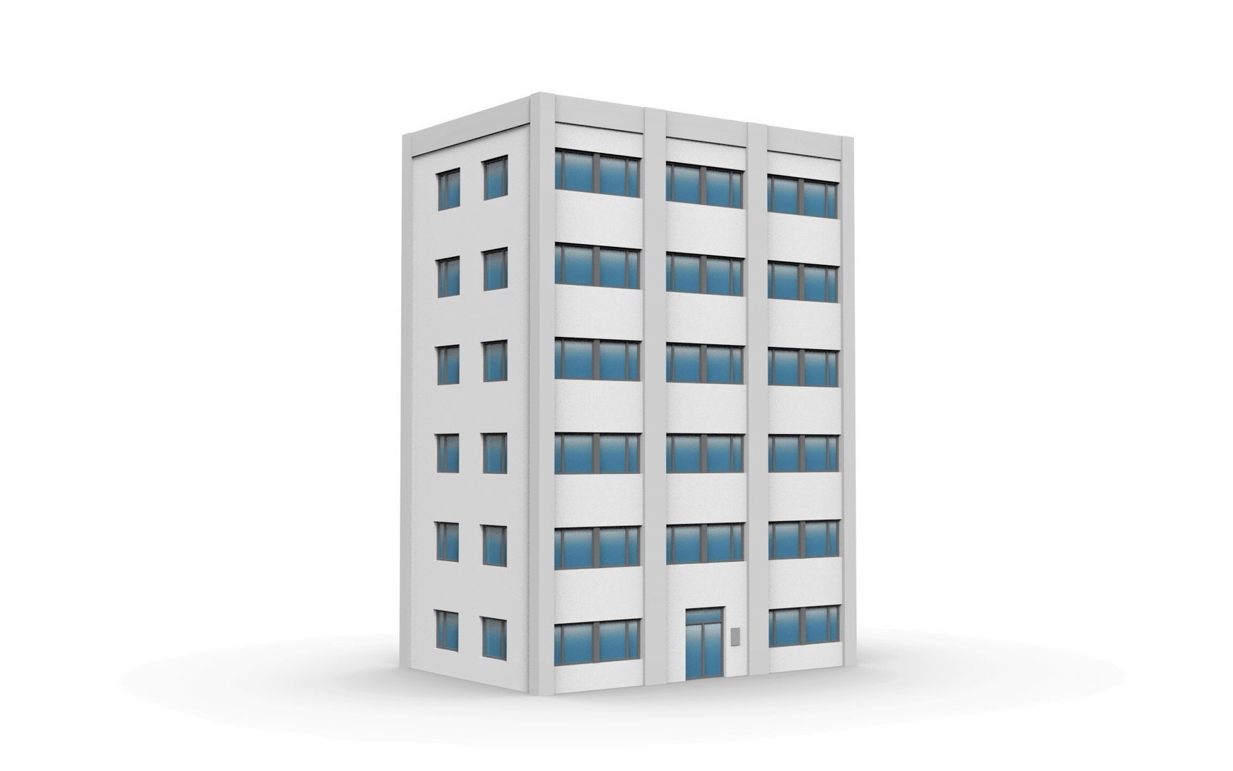 Cartoon Office Building 3 model - TurboSquid 2012638