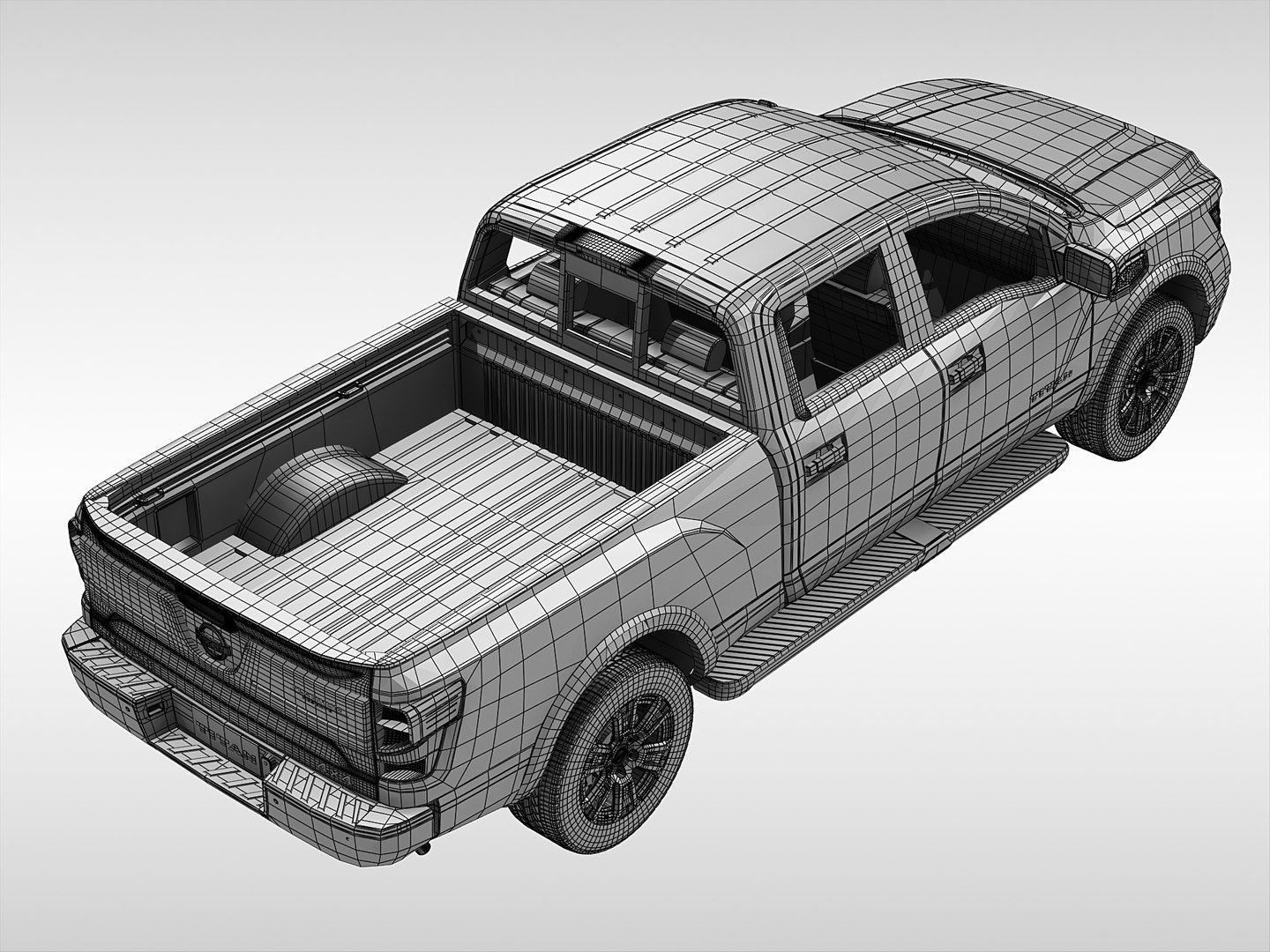 3d Model Nissan Titan 2017