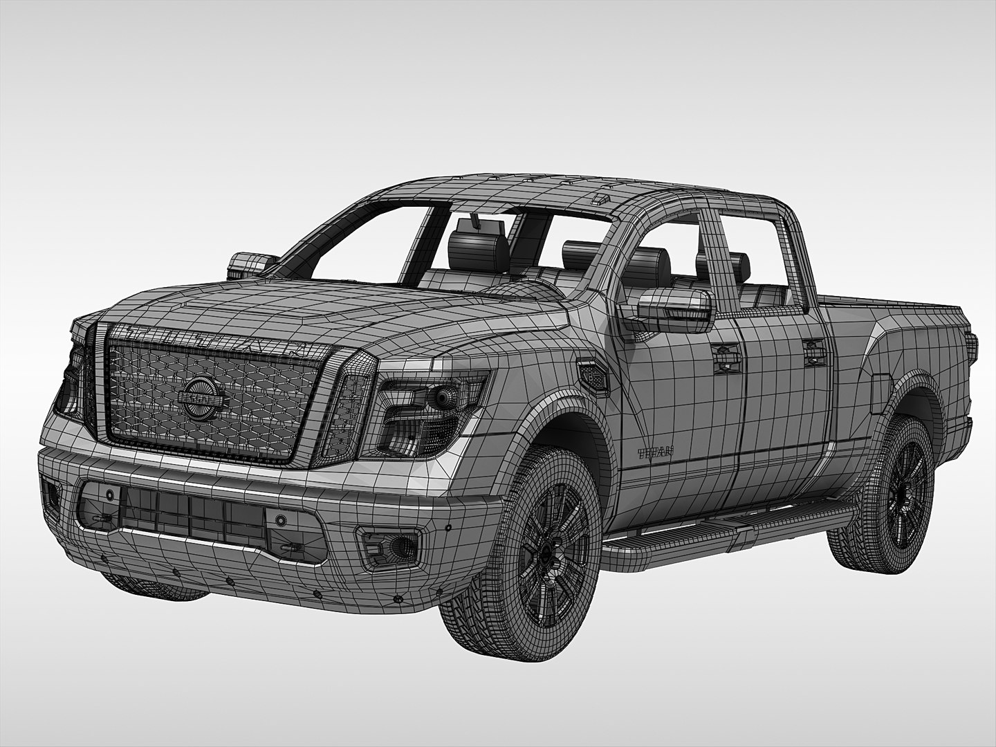 3d Model Nissan Titan 2017