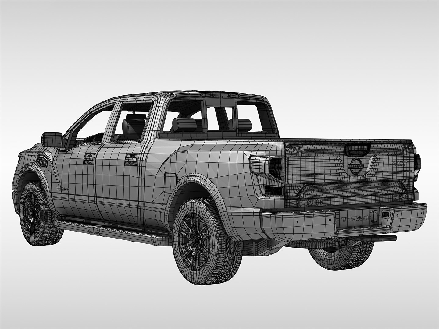3d Model Nissan Titan 2017