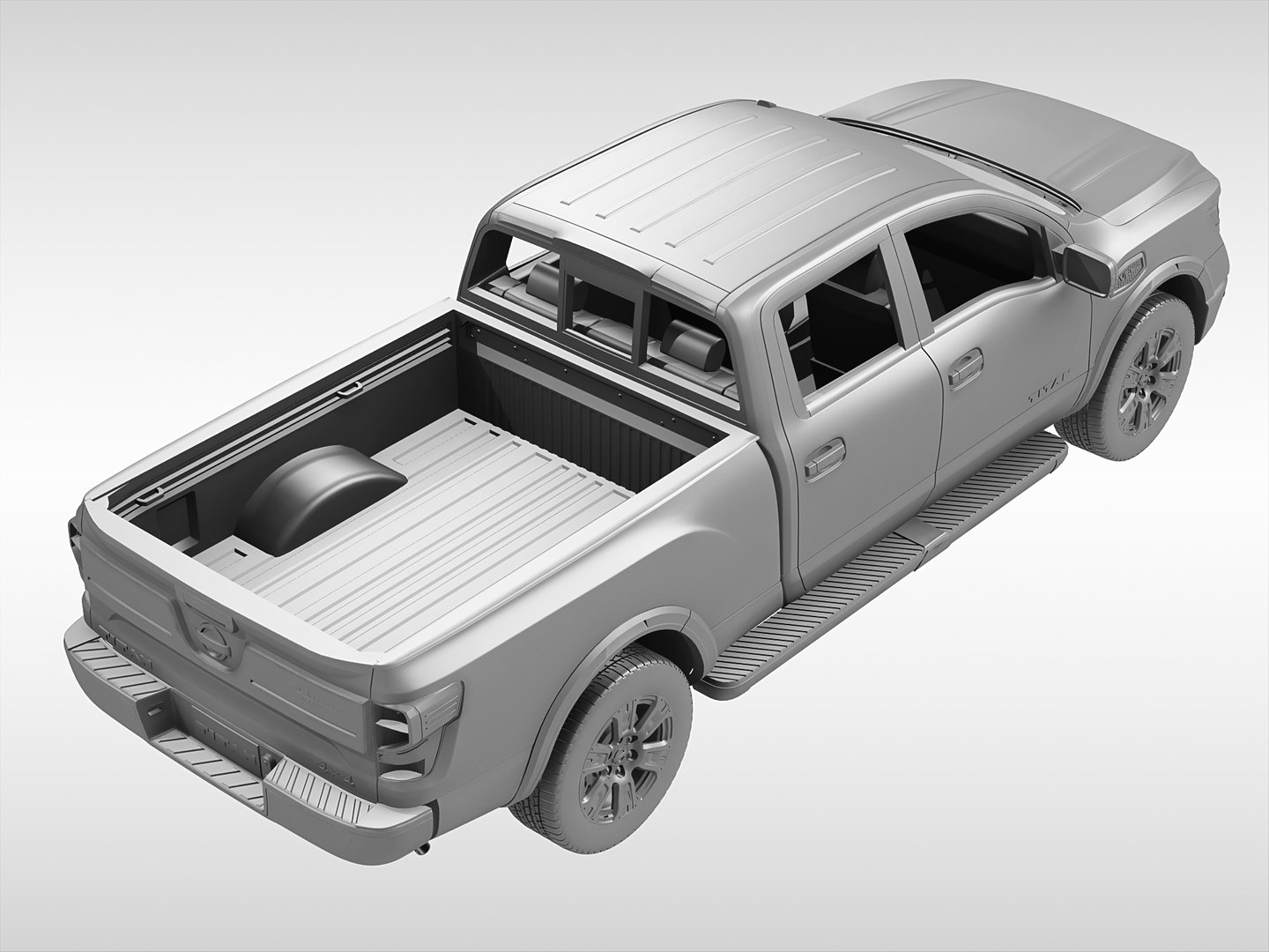 3d Model Nissan Titan 2017