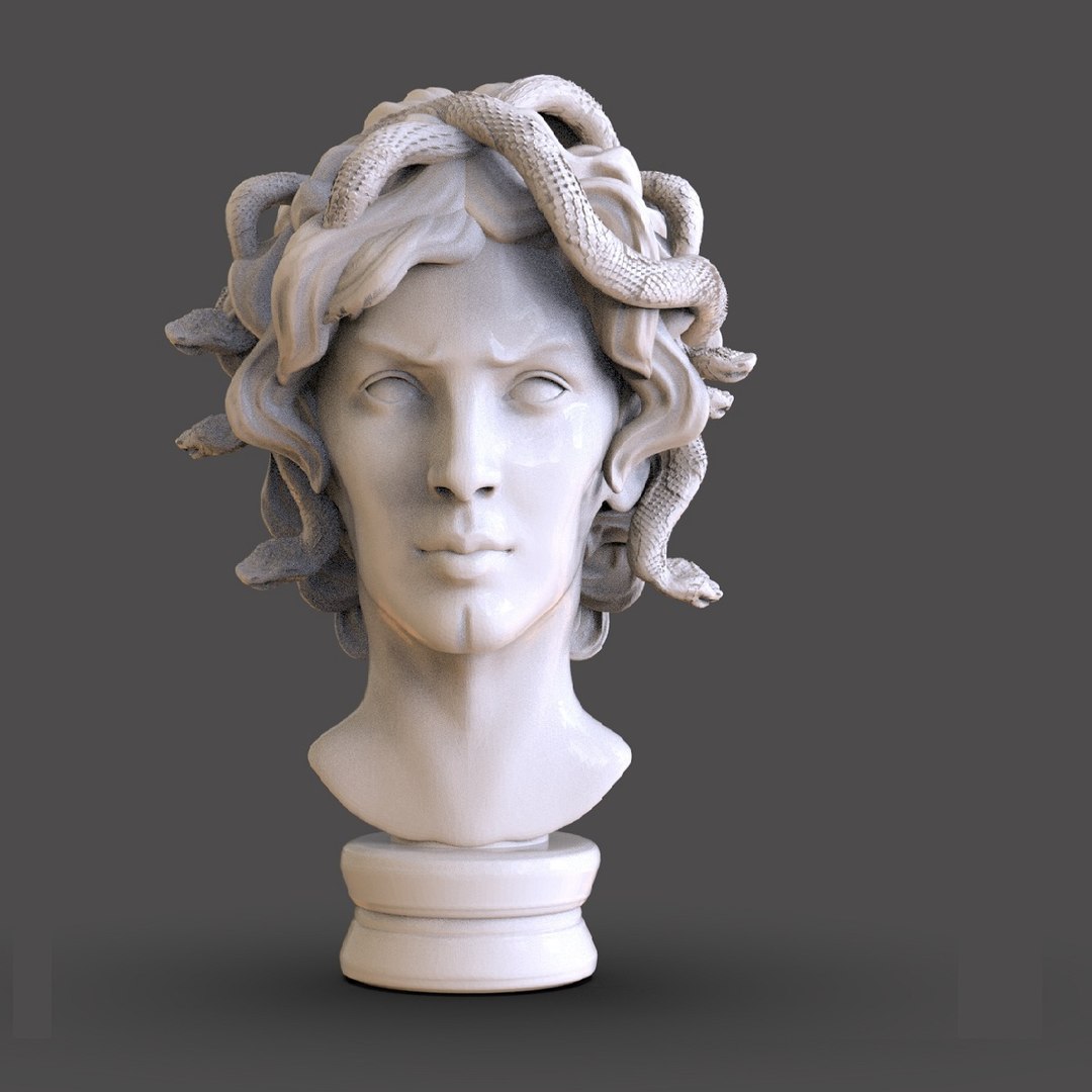 3D Model Medusa Bust - TurboSquid 2186985