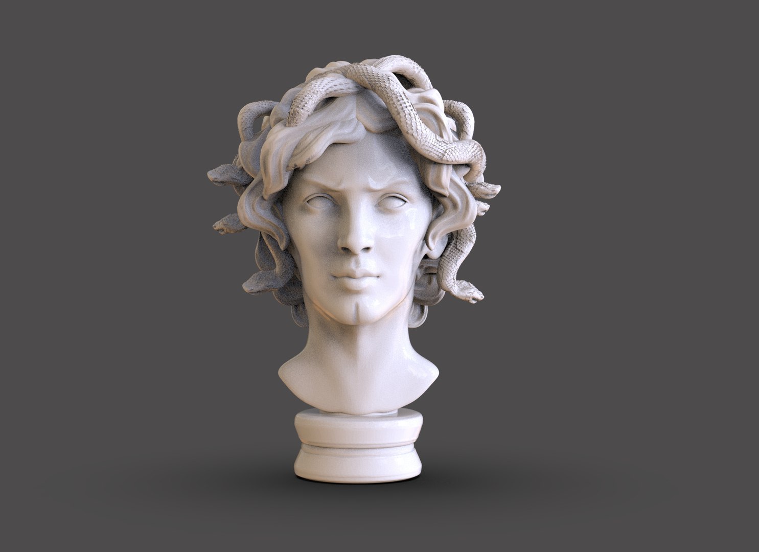 3D Model Medusa Bust - TurboSquid 2186985